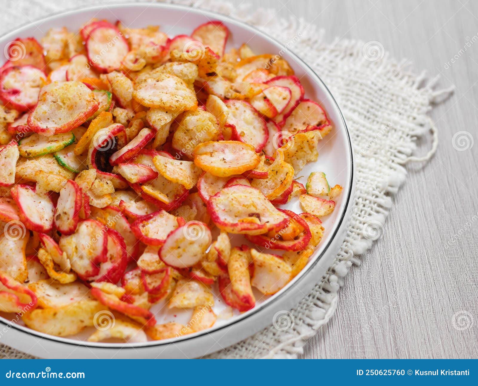 Kerupuk Seblak, Typical Crackers from Bandung, West Java Stock Photo ...