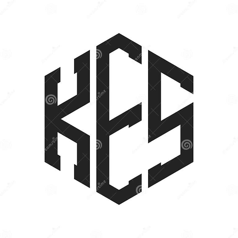 KES Logo Design. Initial Letter KES Monogram Logo Using Hexagon Shape ...