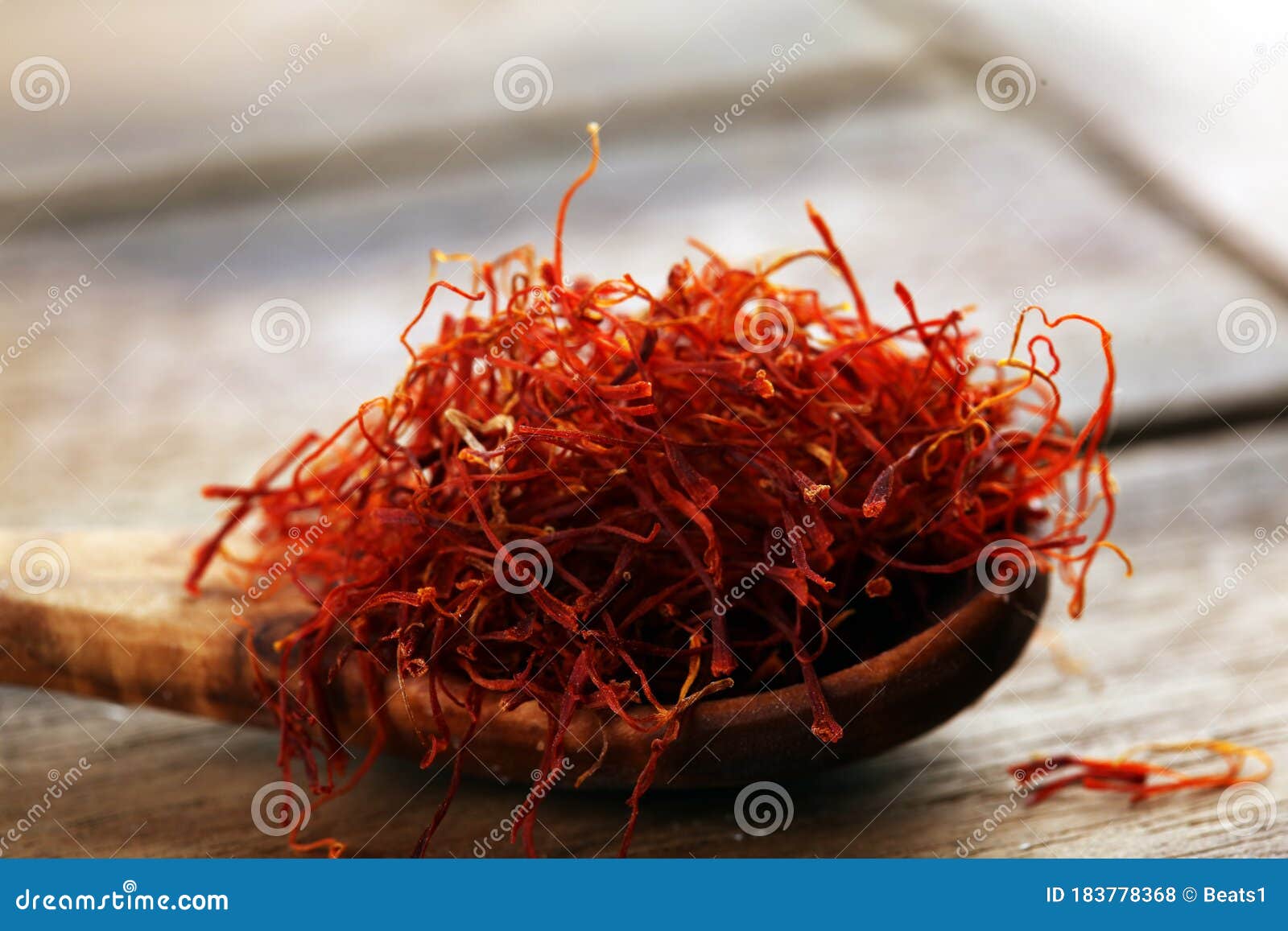 Kesar, Saffron, Crocus Sativus on Rustic Table, Pile of Indian Saffron ...
