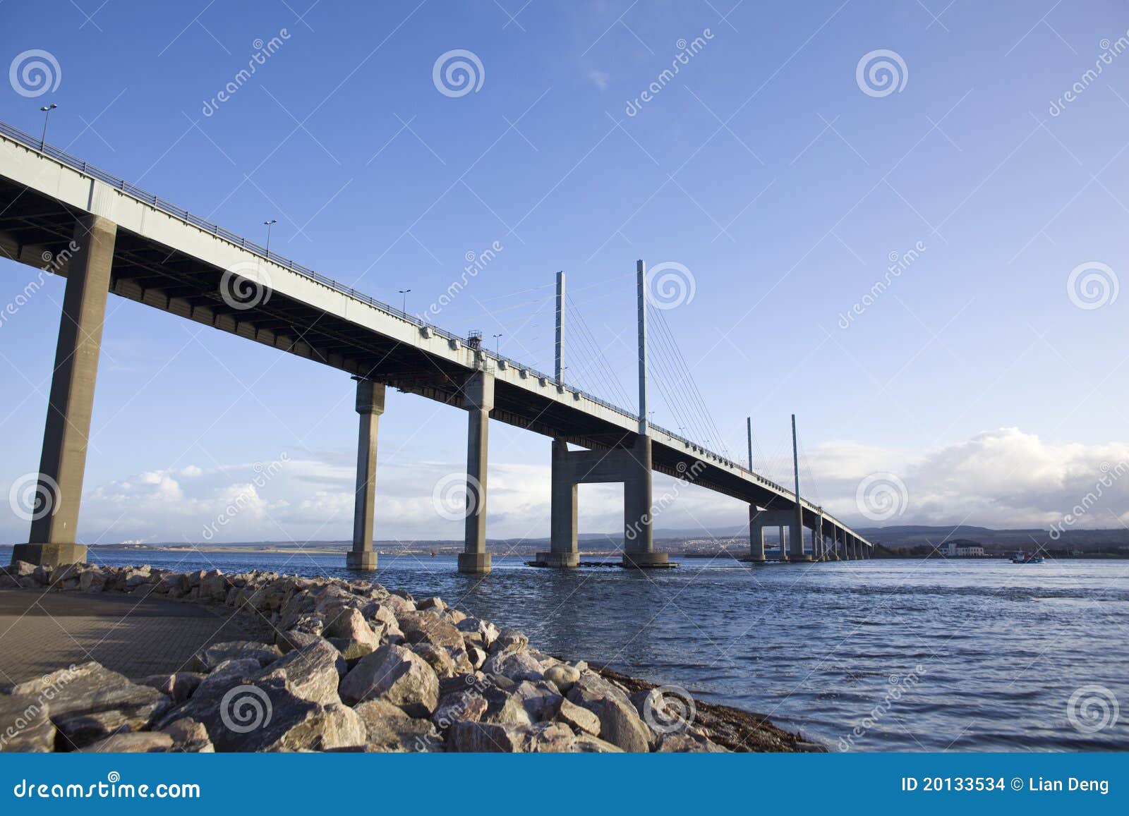 Kessock Bridge stock photo. Image of pier, industry, inverness - 20133534