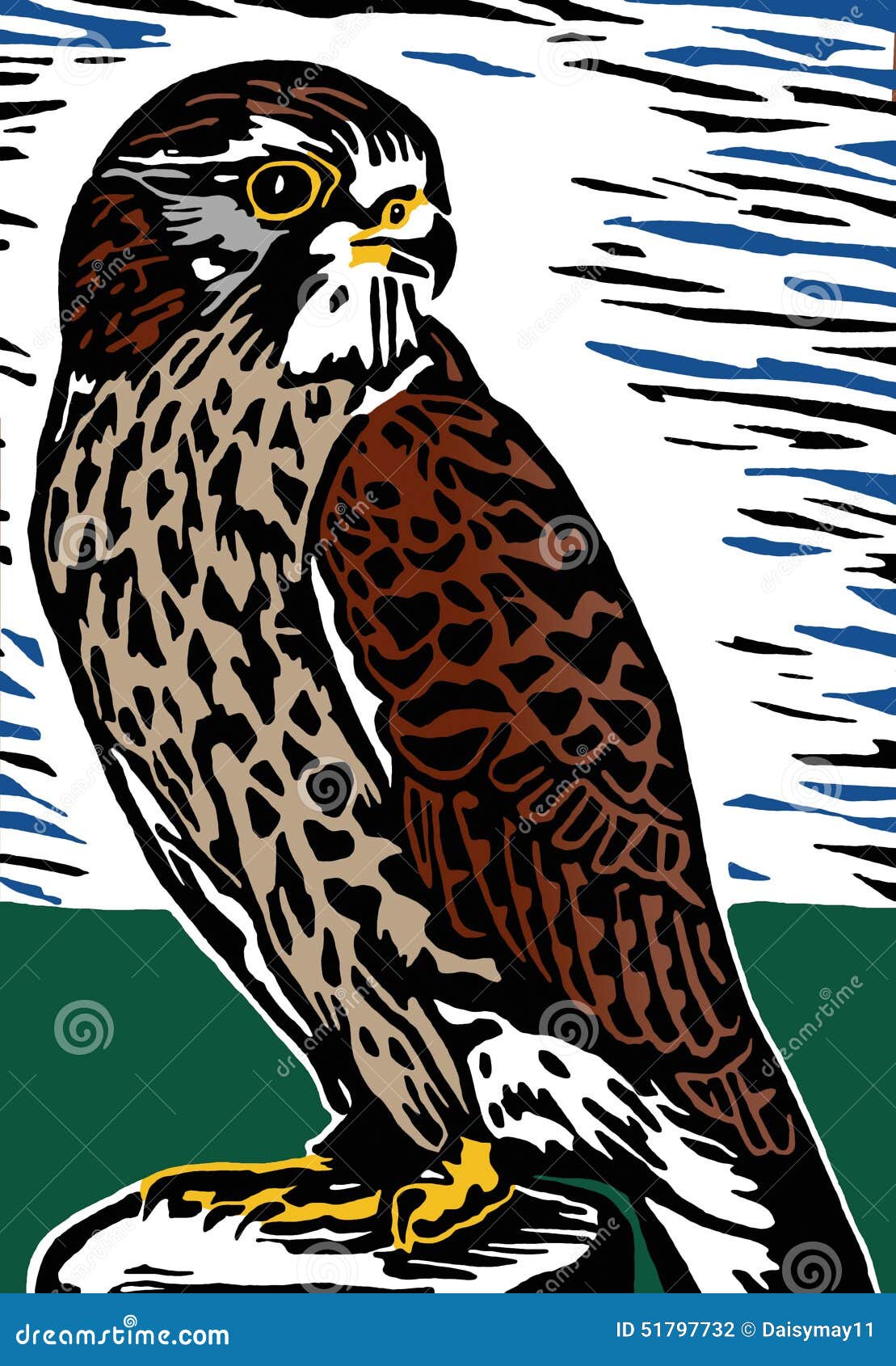 Kestrel Bird Concept Icon Set And Modern Brand Identity Logo Template ...