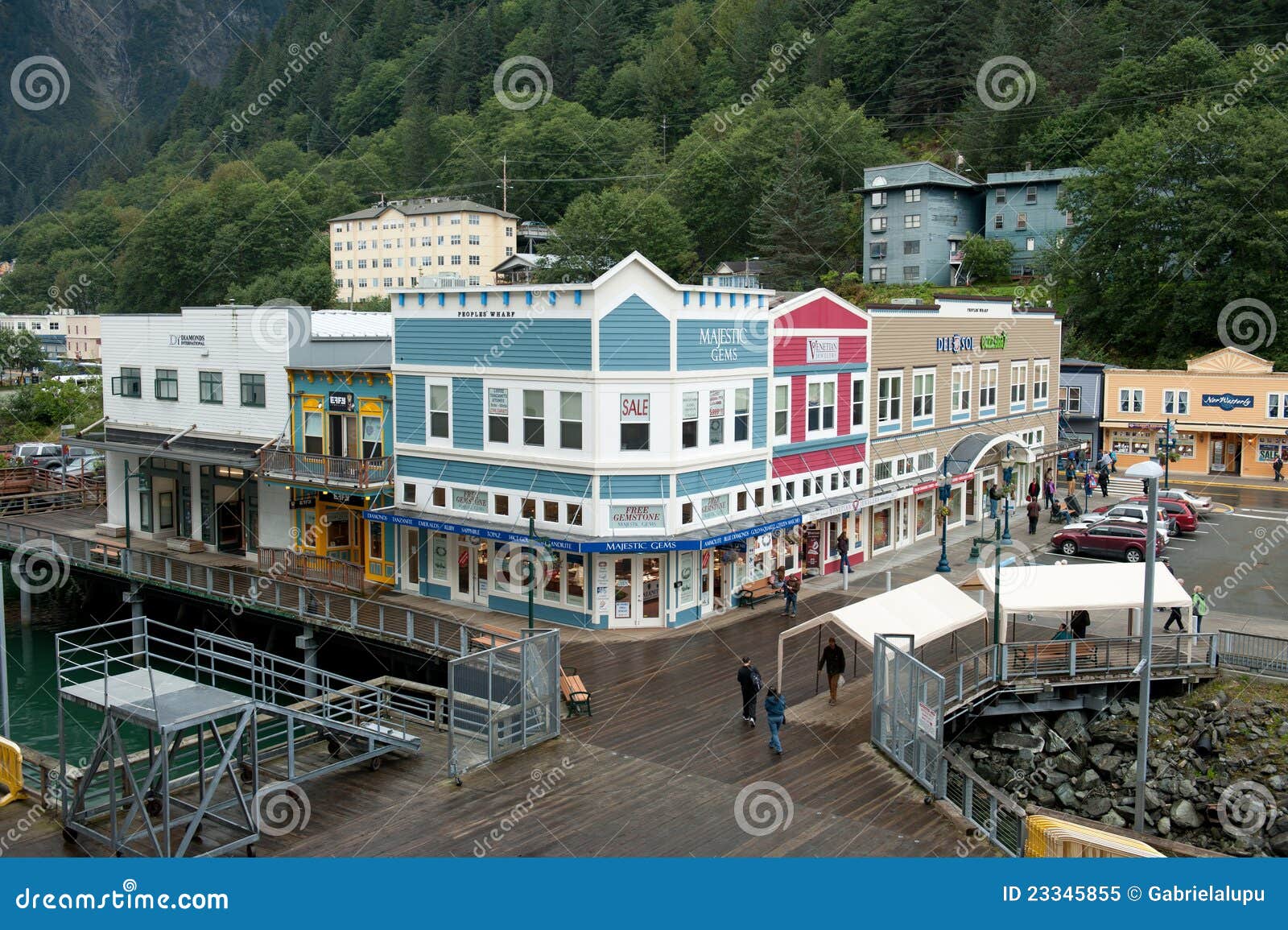 Ketchikan editorial image. Image of pier, ketchikan, location - 23345855