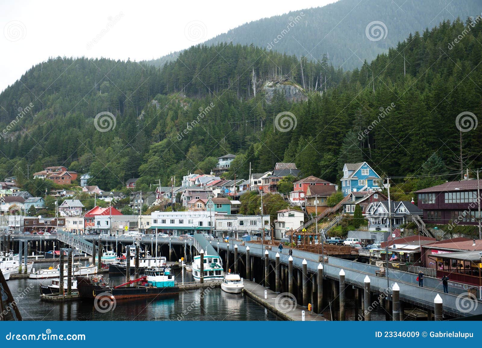 Ketchikan, alaska editorial stock image. Image of fishing - 23346009