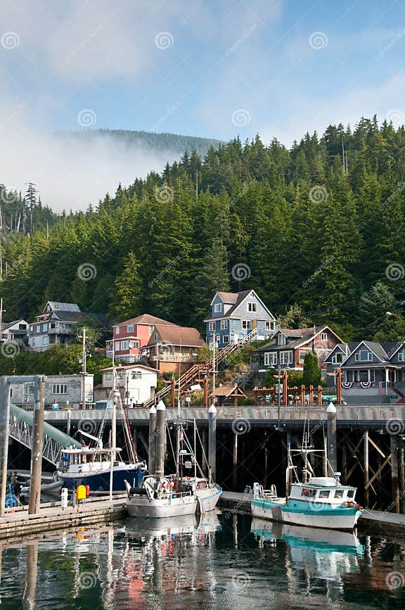 Ketchiken, Alaska stock photo. Image of harbor, boat - 10333246