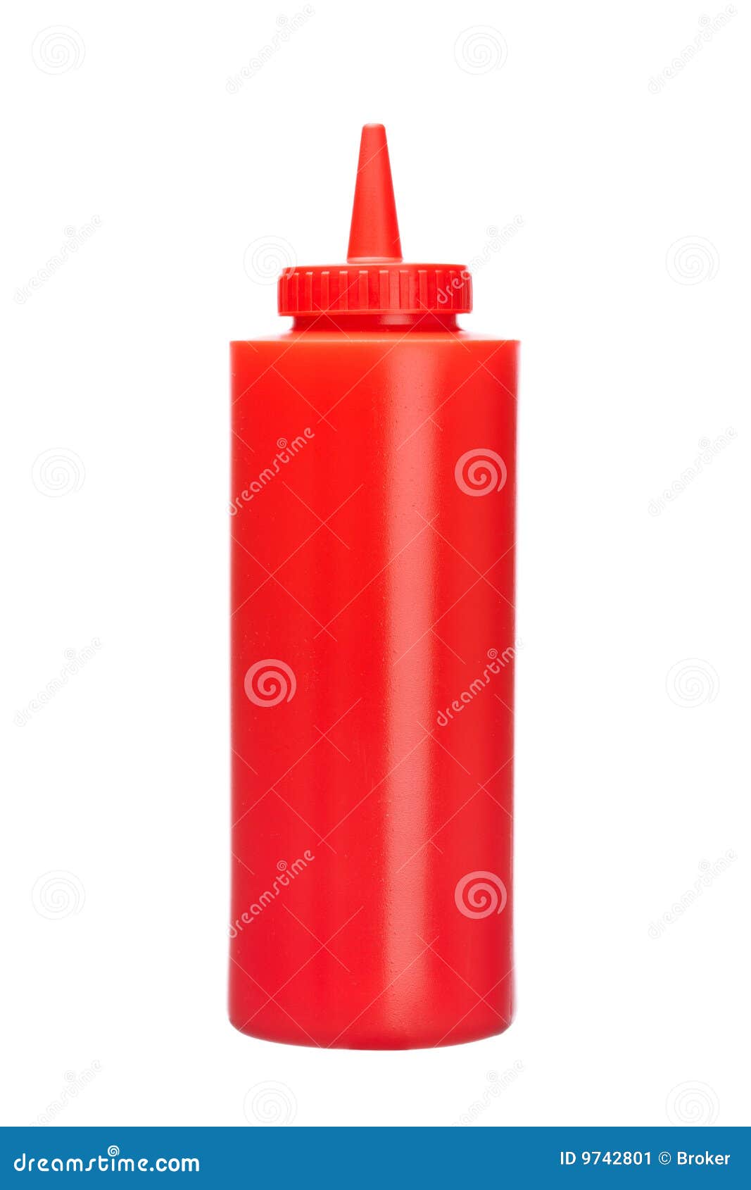 Red Ketchup Bottle With Arrangement Tomato Shape Sauce. Isolated White ...