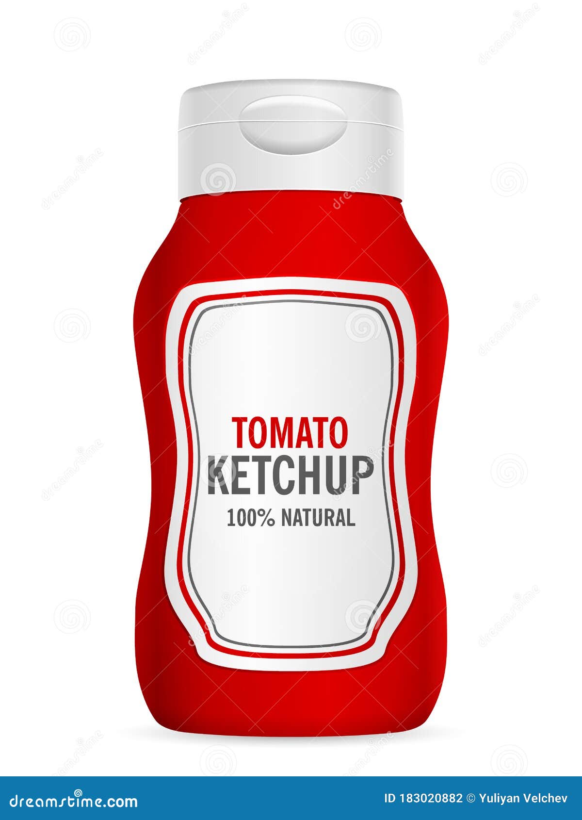 Ketchup Bottle Sign Emoji Icon Illustration. Tomato Sauce Vector Symbol ...