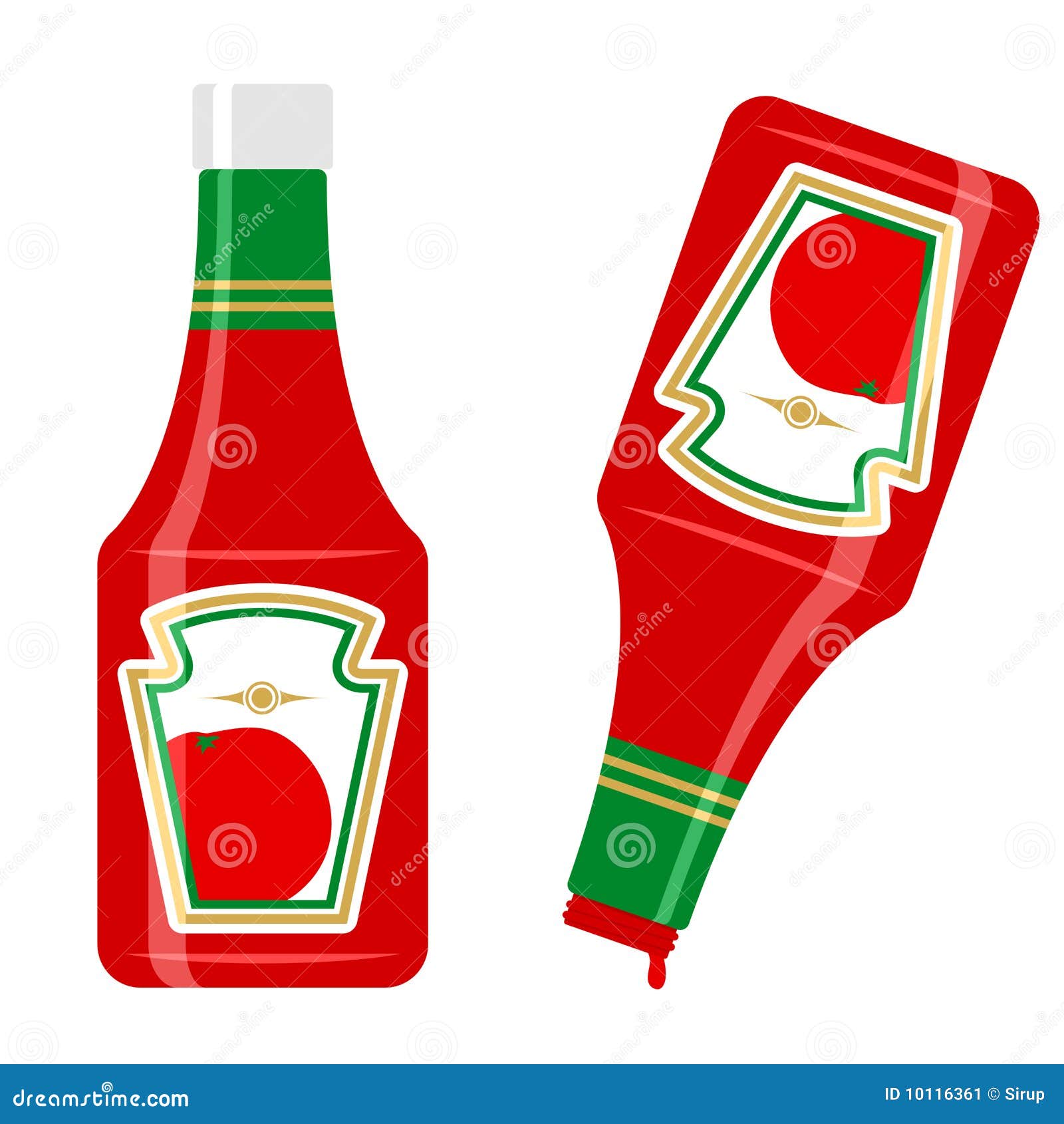 Ketchup de bouteille illustration de vecteur. Illustration du tomate ...