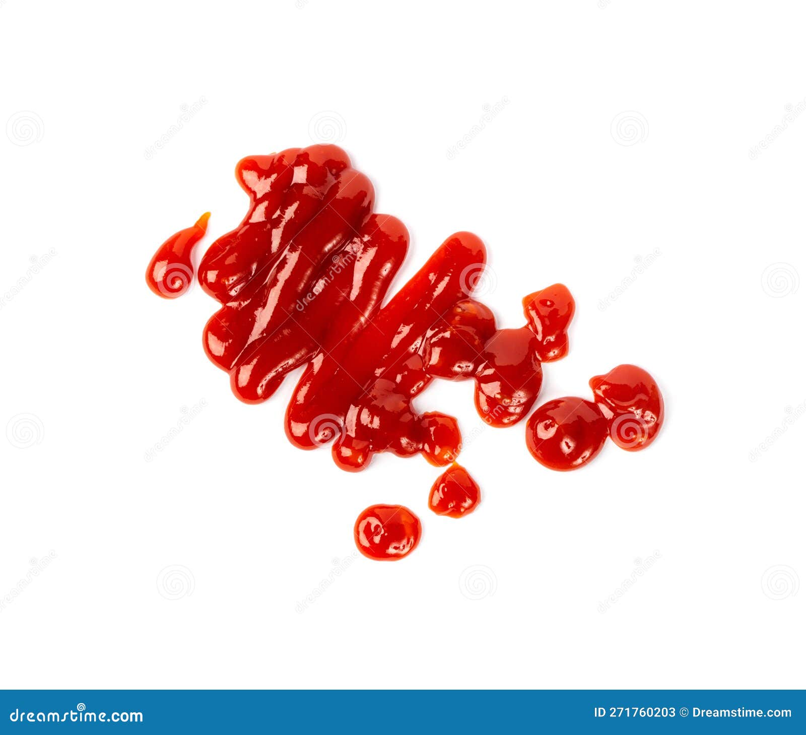 Ketchup Drop Isolated Tomato Sauce Splash Catsup Stain Hot Puree
