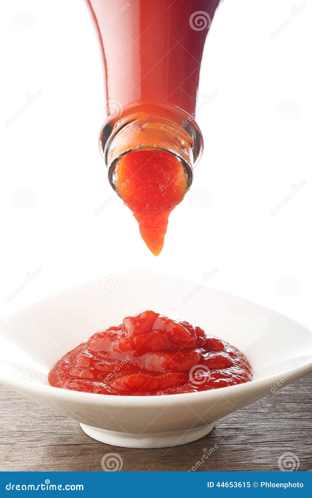 Ketchup Falling from Bottle Stock Image - Image of vegetarian ...