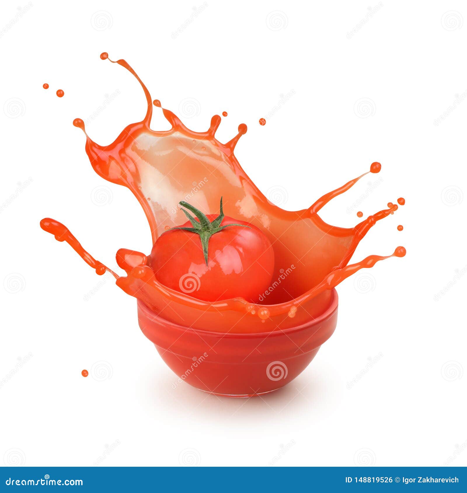 Ketchup in a Glass Plate with Tomato Stock Photo - Image of drop ...