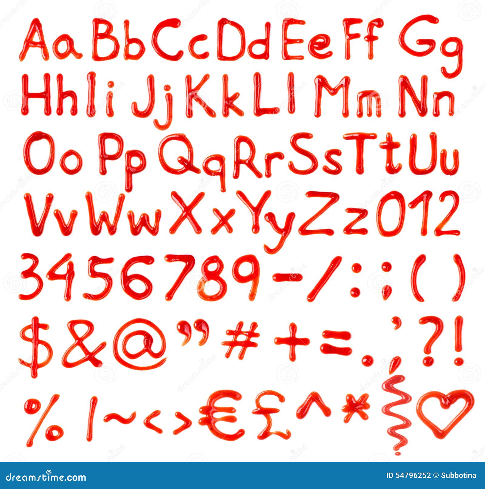 A Set Of Numbers And Signs, Symbols. Font Collection - Old Paper ...