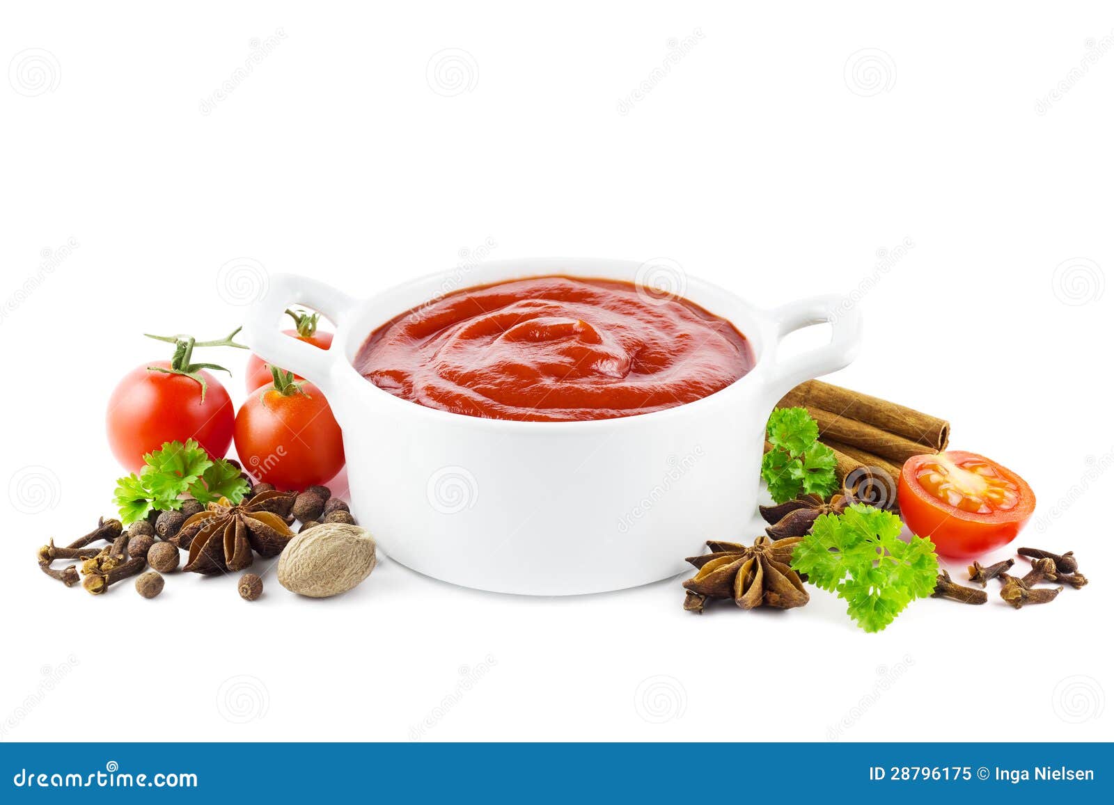 Ketchup with spices stock image. Image of ingredients - 28796175