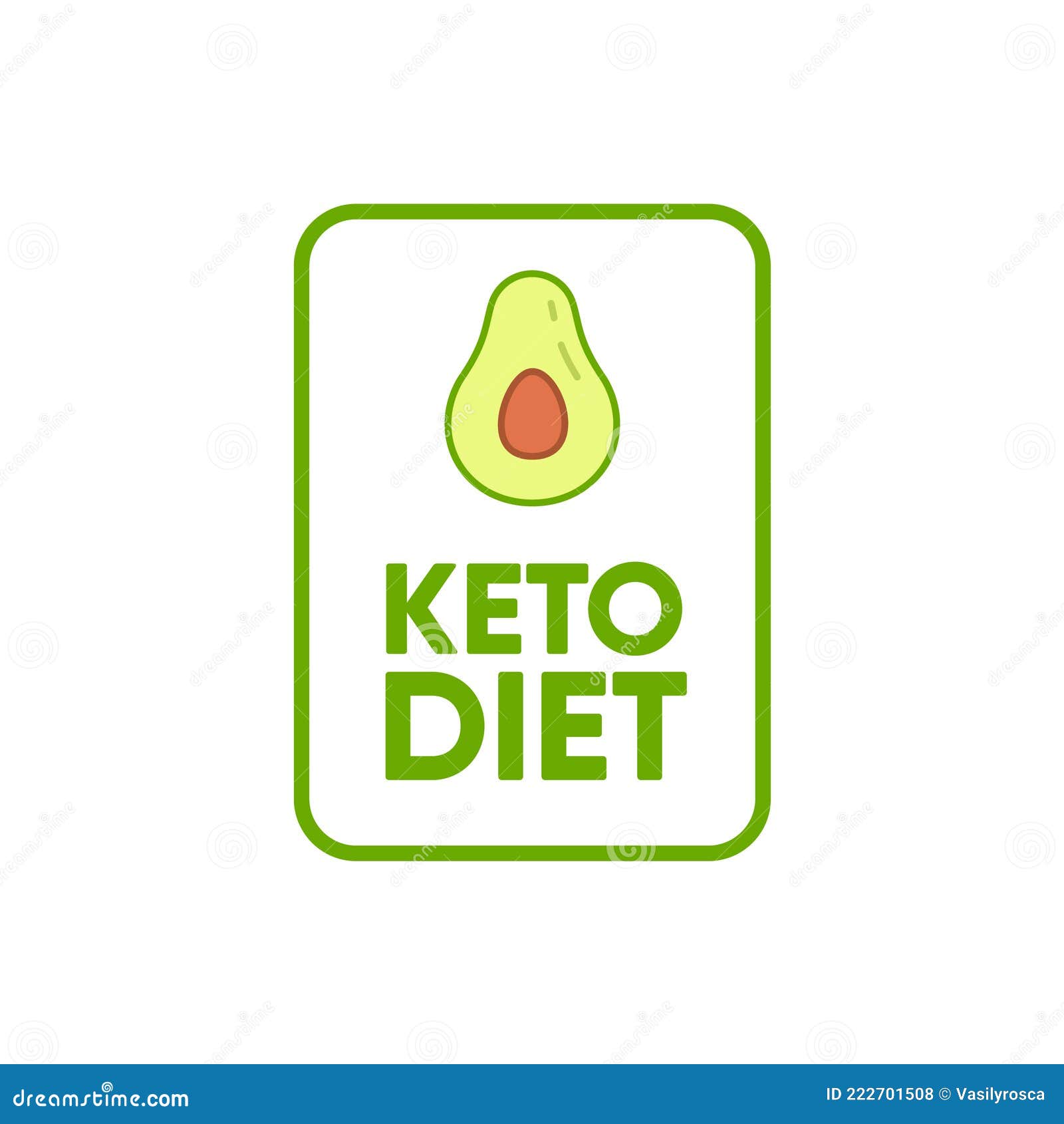 Keto Logo. Ketogenic Diet Product Symbol. Line Style Keto Word With ...