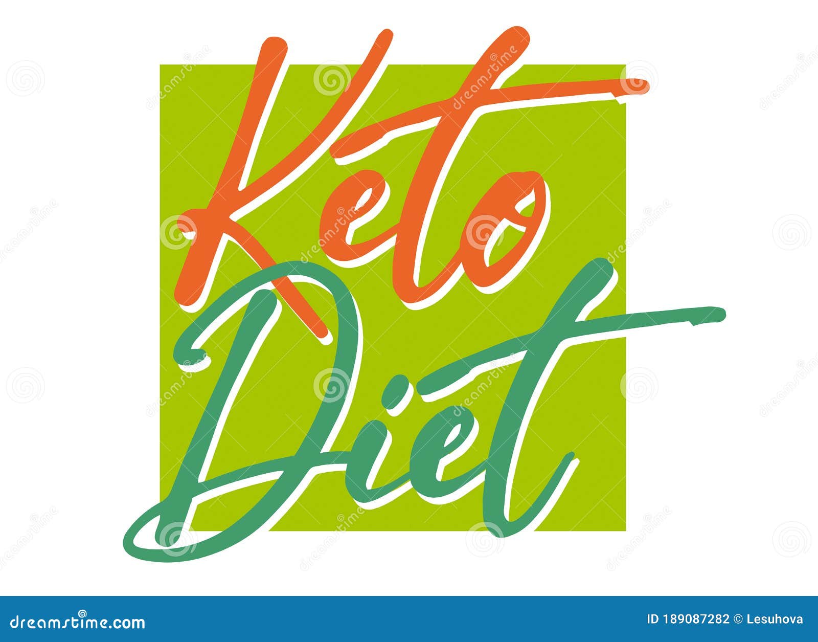 Keto Logo. Ketogenic Diet Product Symbol. Line Style Keto Word With ...