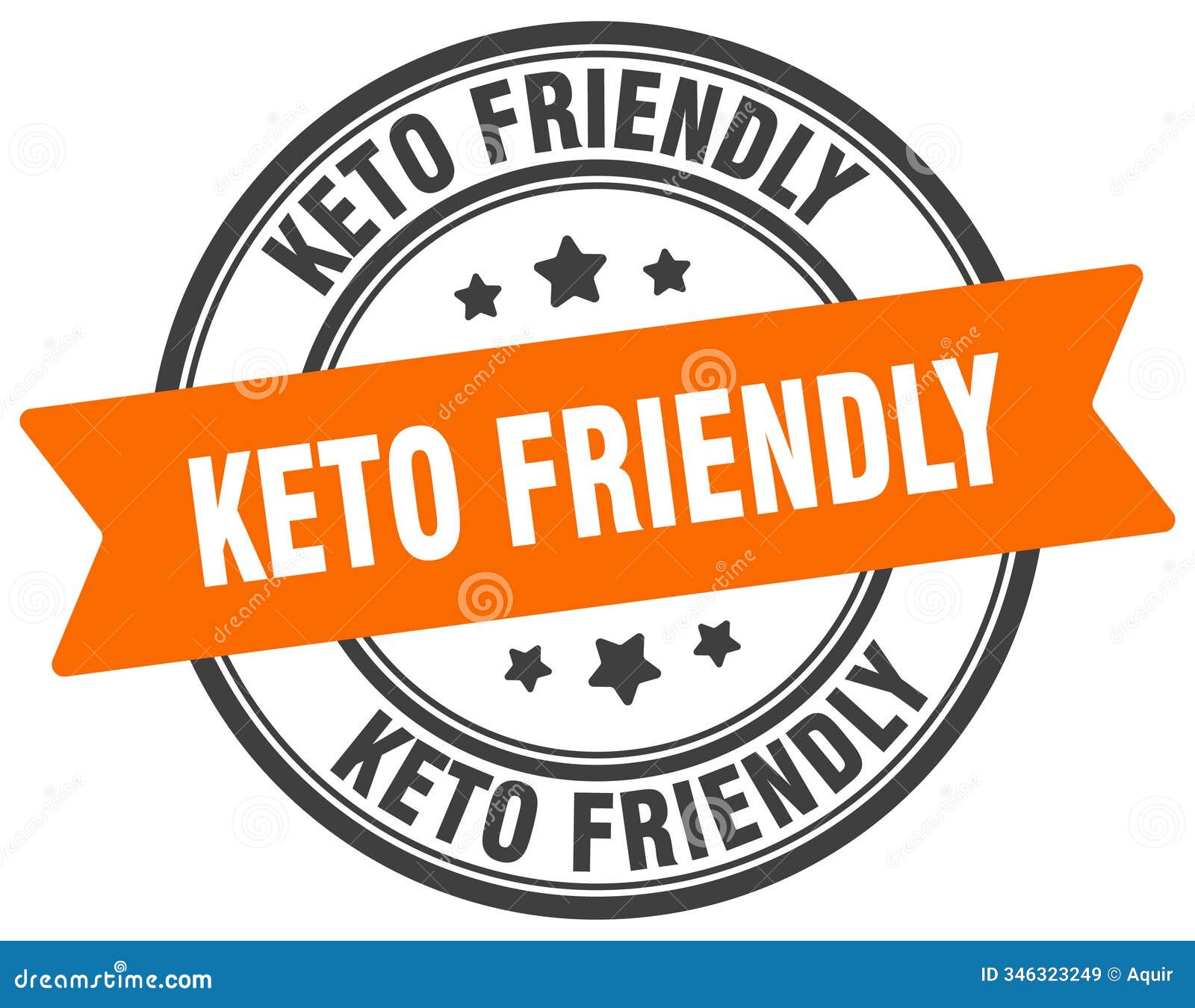 Keto Friendly Stamp. Keto Friendly Label on Transparent Background ...