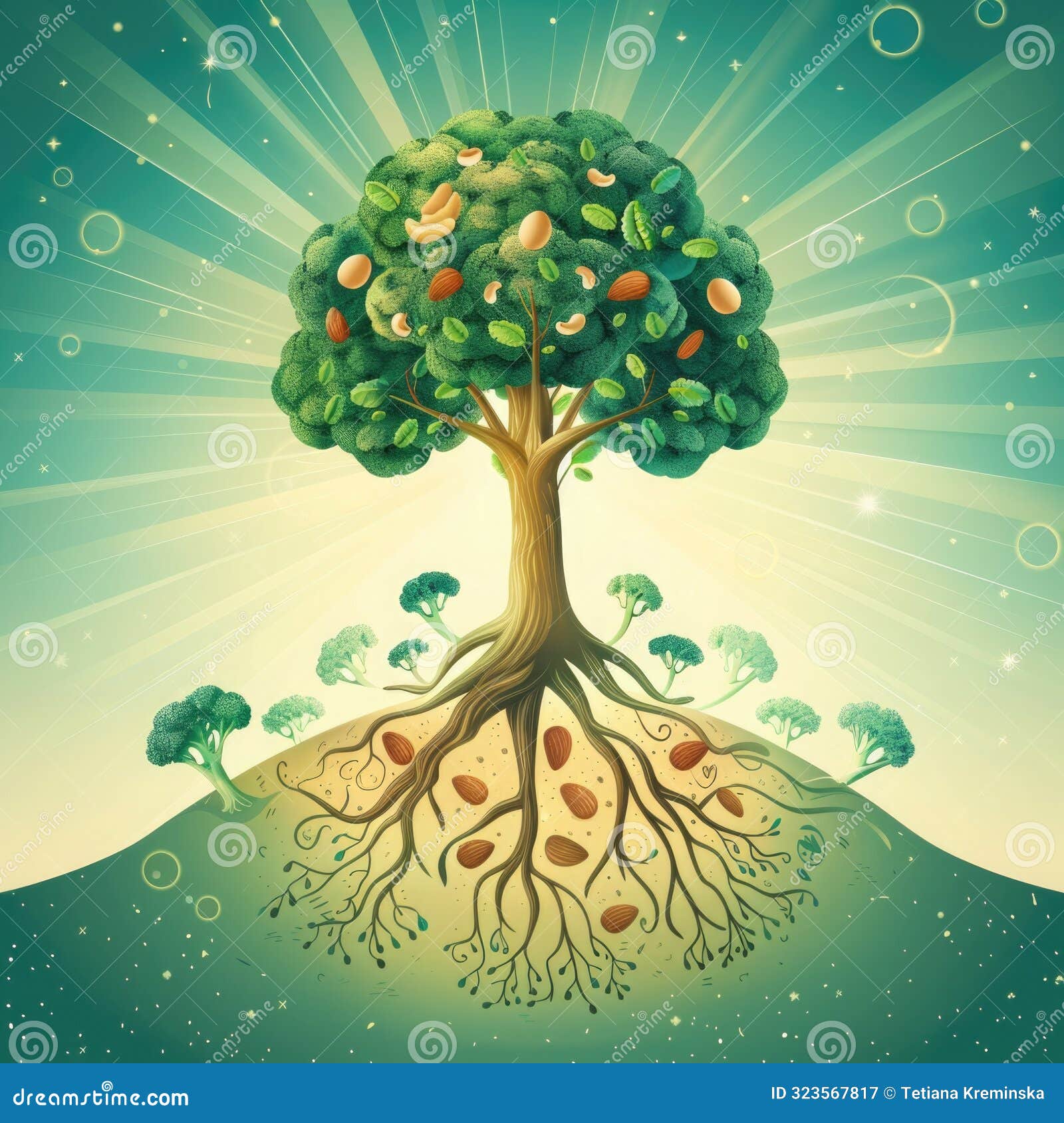 Keto Tree Avatar Symbolizing Growth and Wellness Stock Image - Image of ...