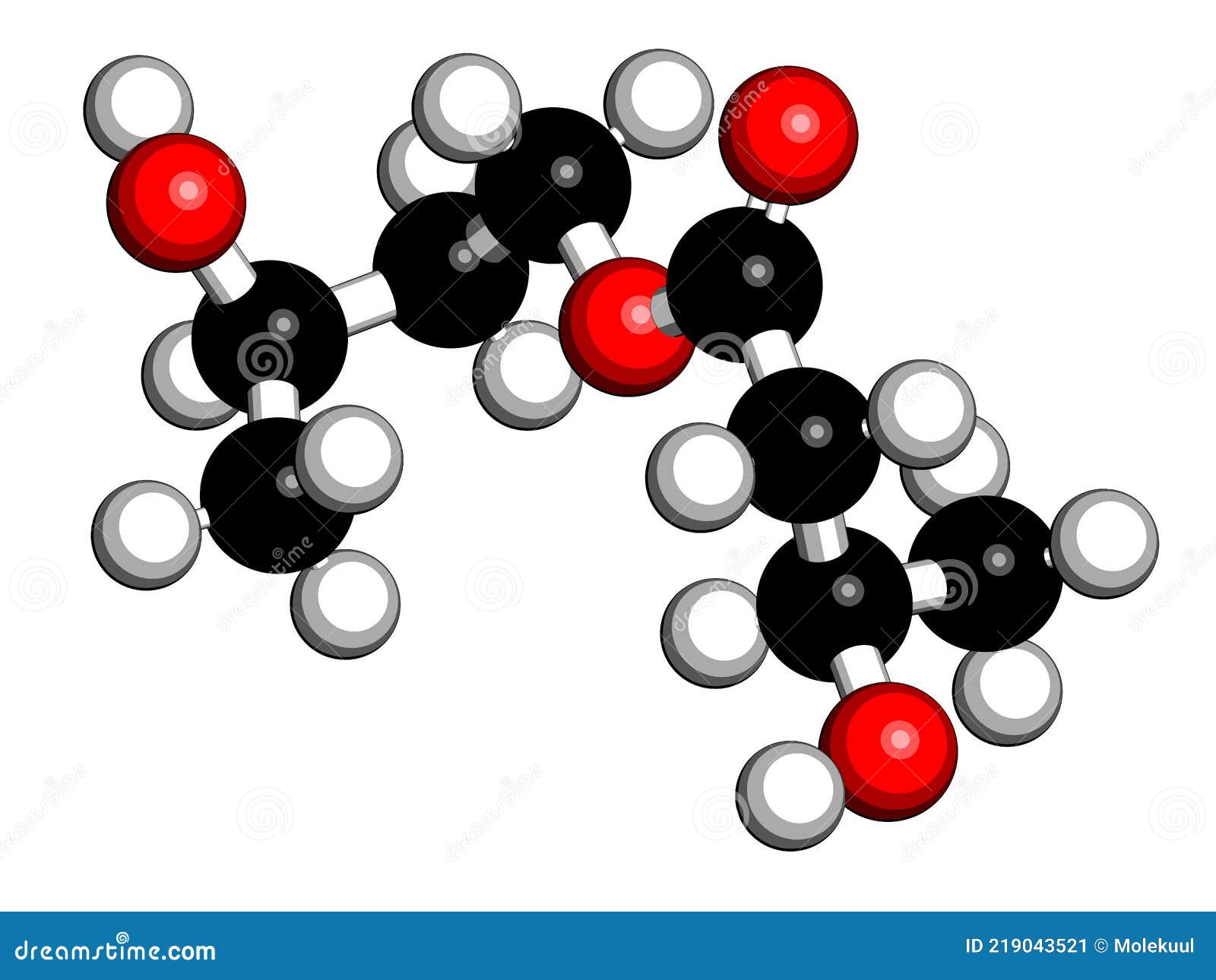 Ketone Ester Molecule. Present in Drinks To Induce Ketosis. 3D ...