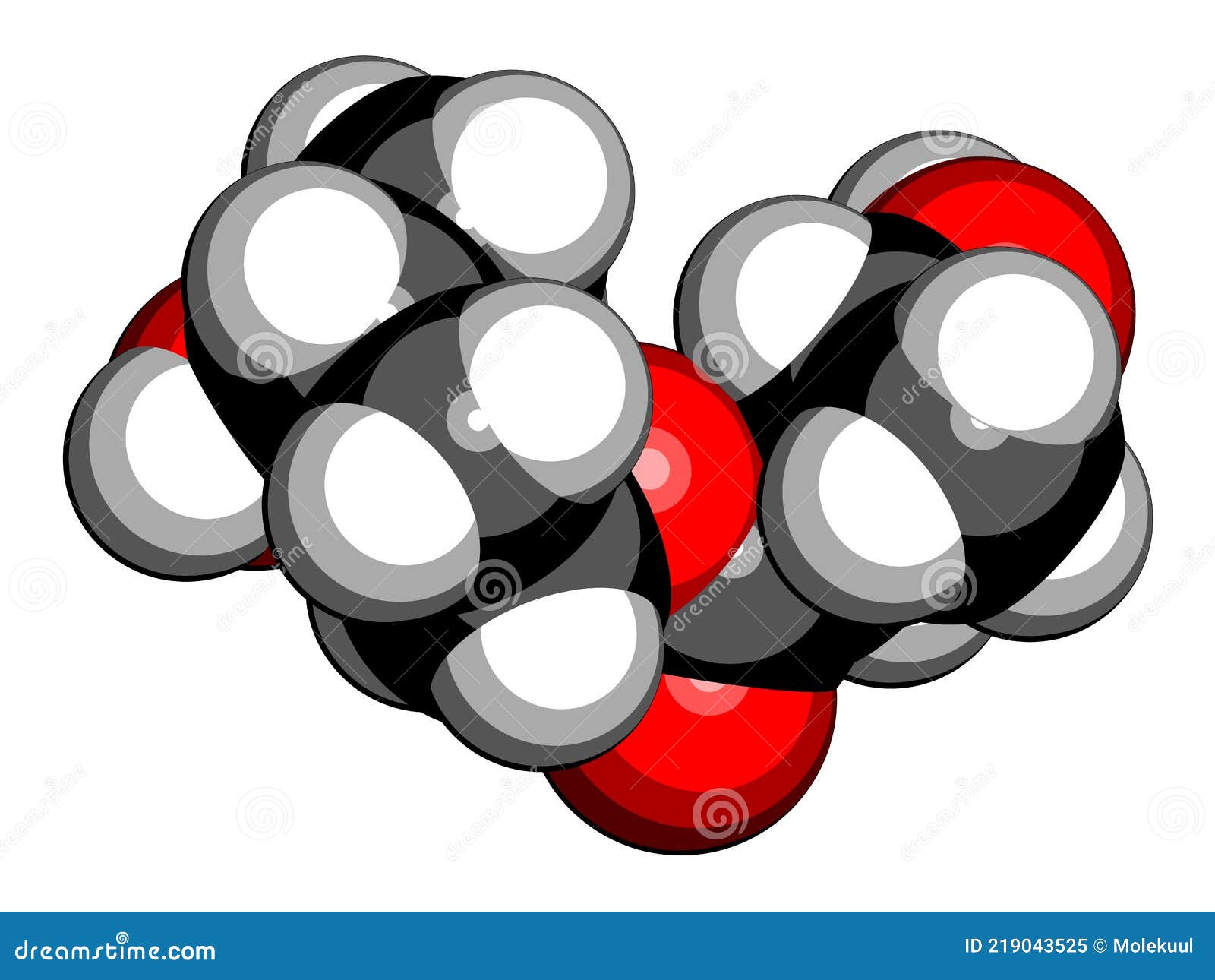 Ketone Ester Molecule. Present in Drinks To Induce Ketosis. 3D ...