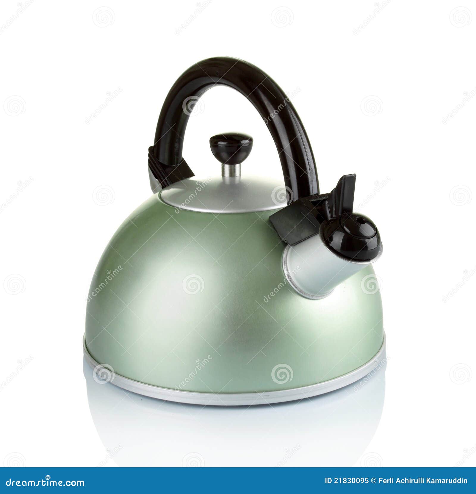 Kettle stock image. Image of enamel, handle, pans, lacquer - 21830095