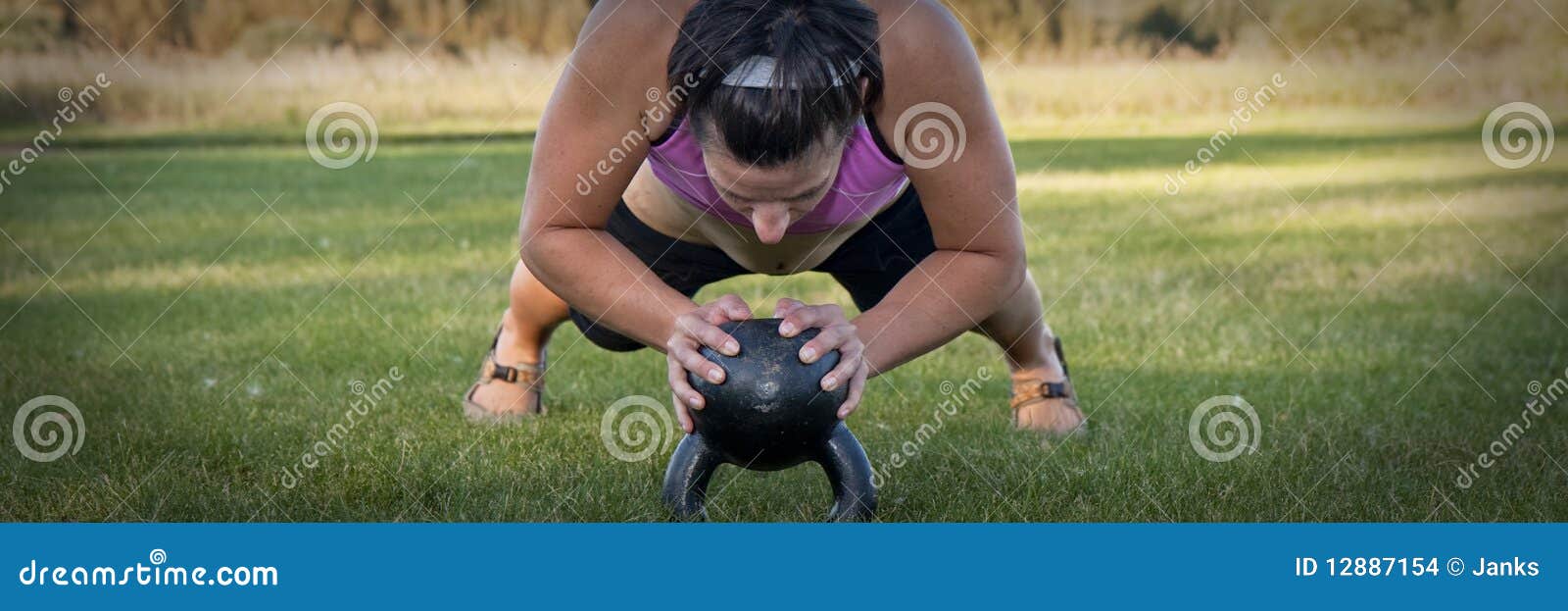 Kettle bell push-up stock photo. Image of kettlebell - 12887154