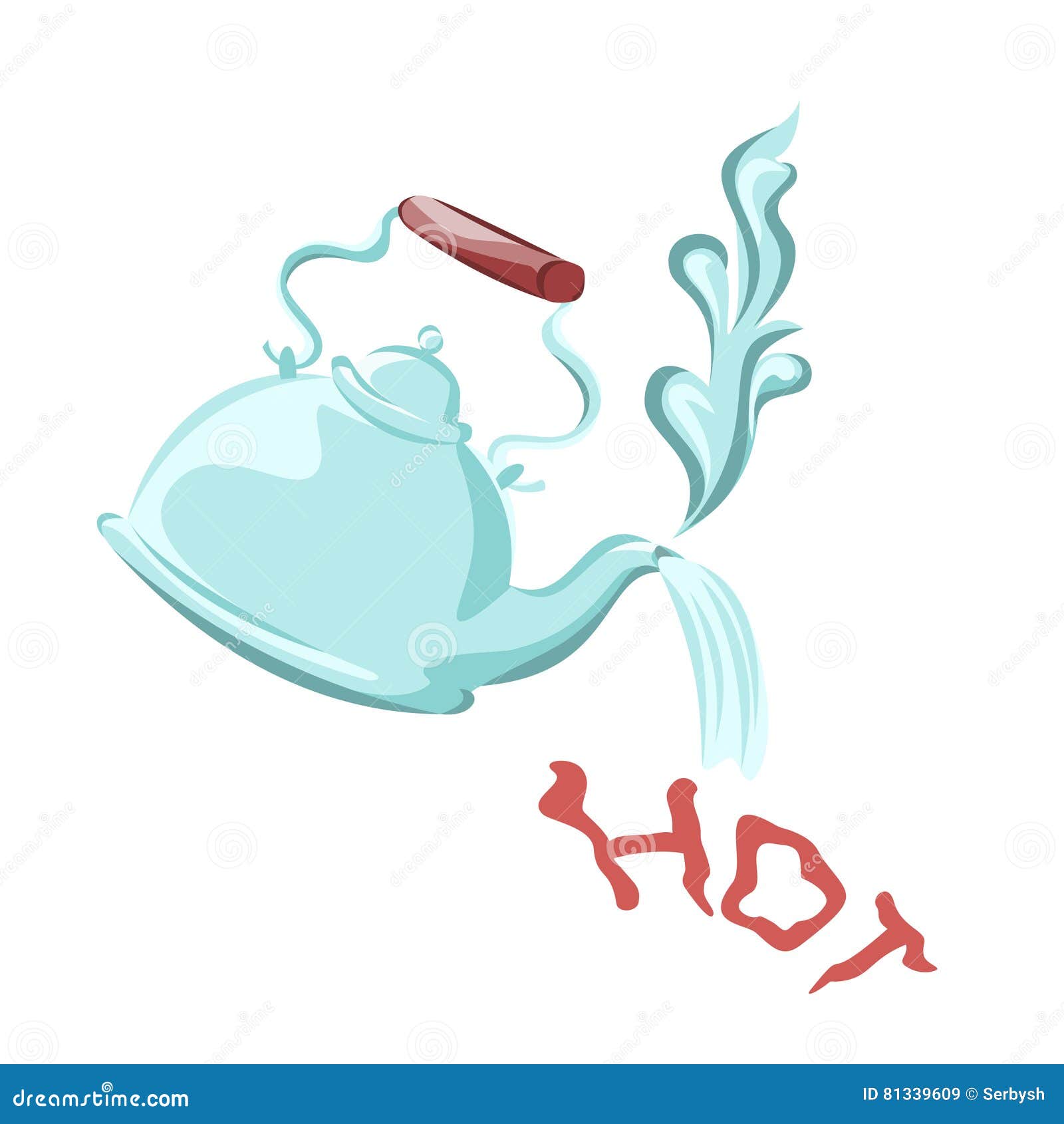 Boil Kettle Icon, Cartoon Style Vector Illustration | CartoonDealer.com ...