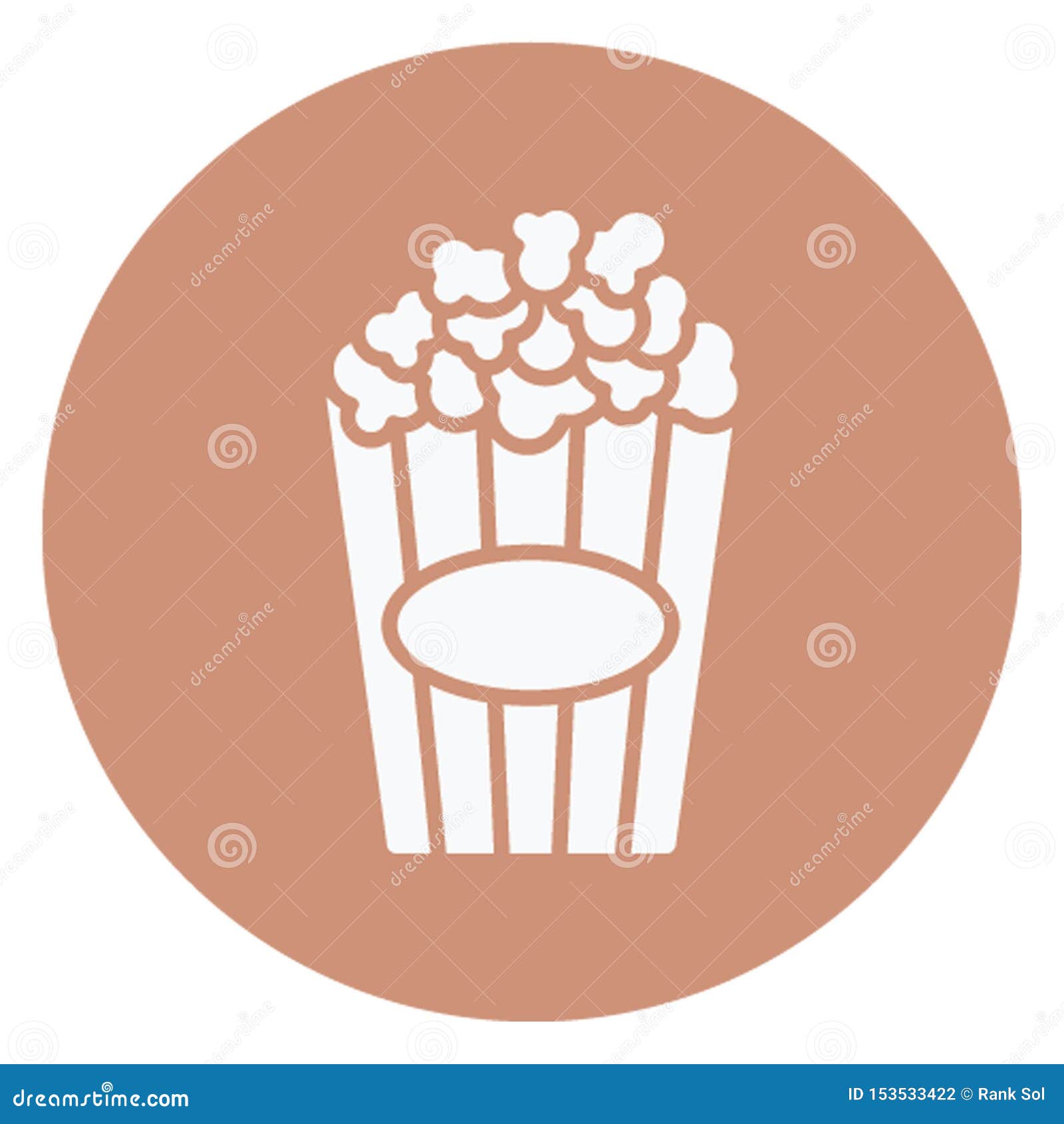 Kettle Corn, Popcorn Vector Icon Which Can Easily Edit Stock Vector ...