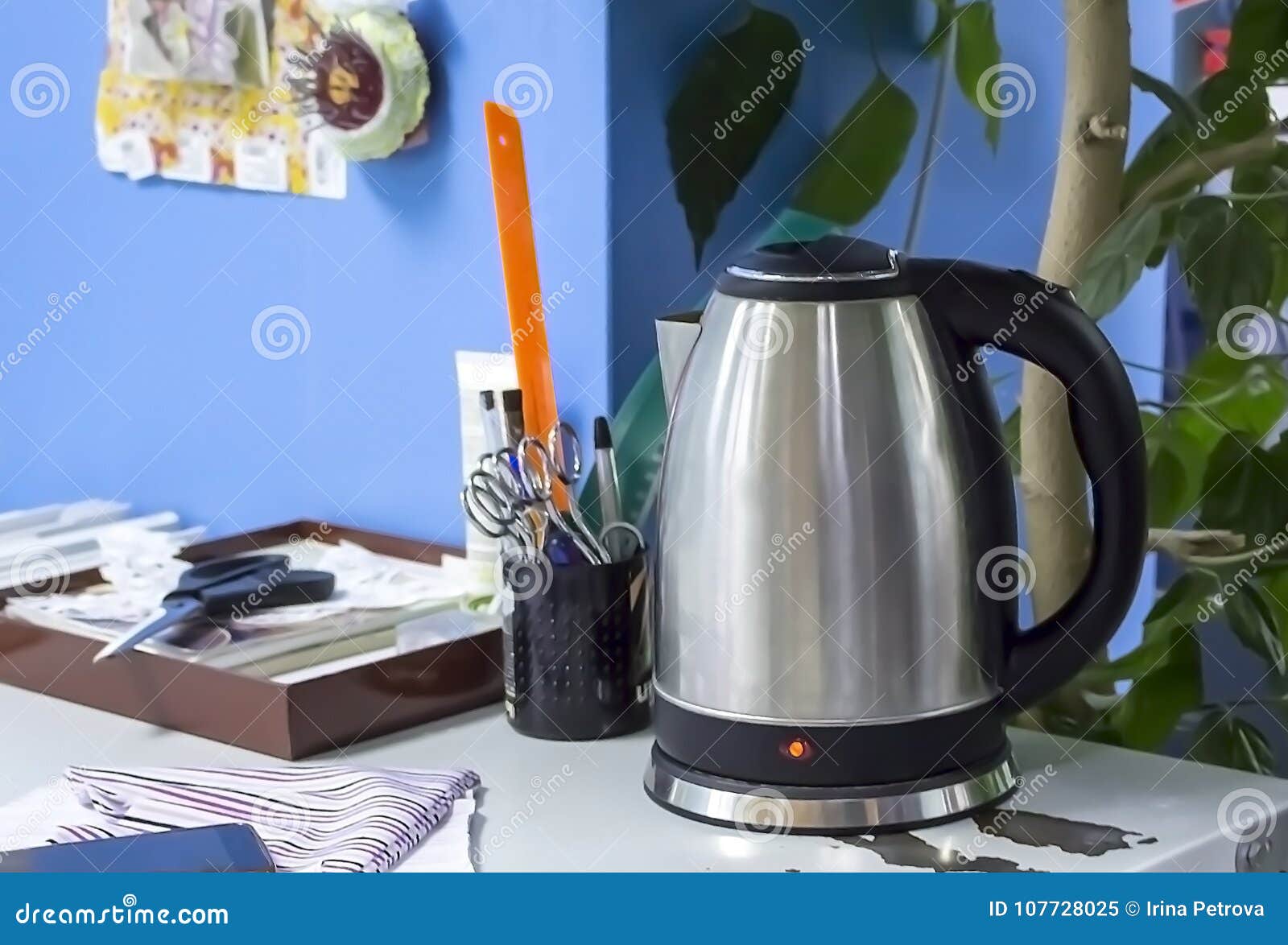 Desk for Garment Production Stock Image - Image of occupation, needle ...