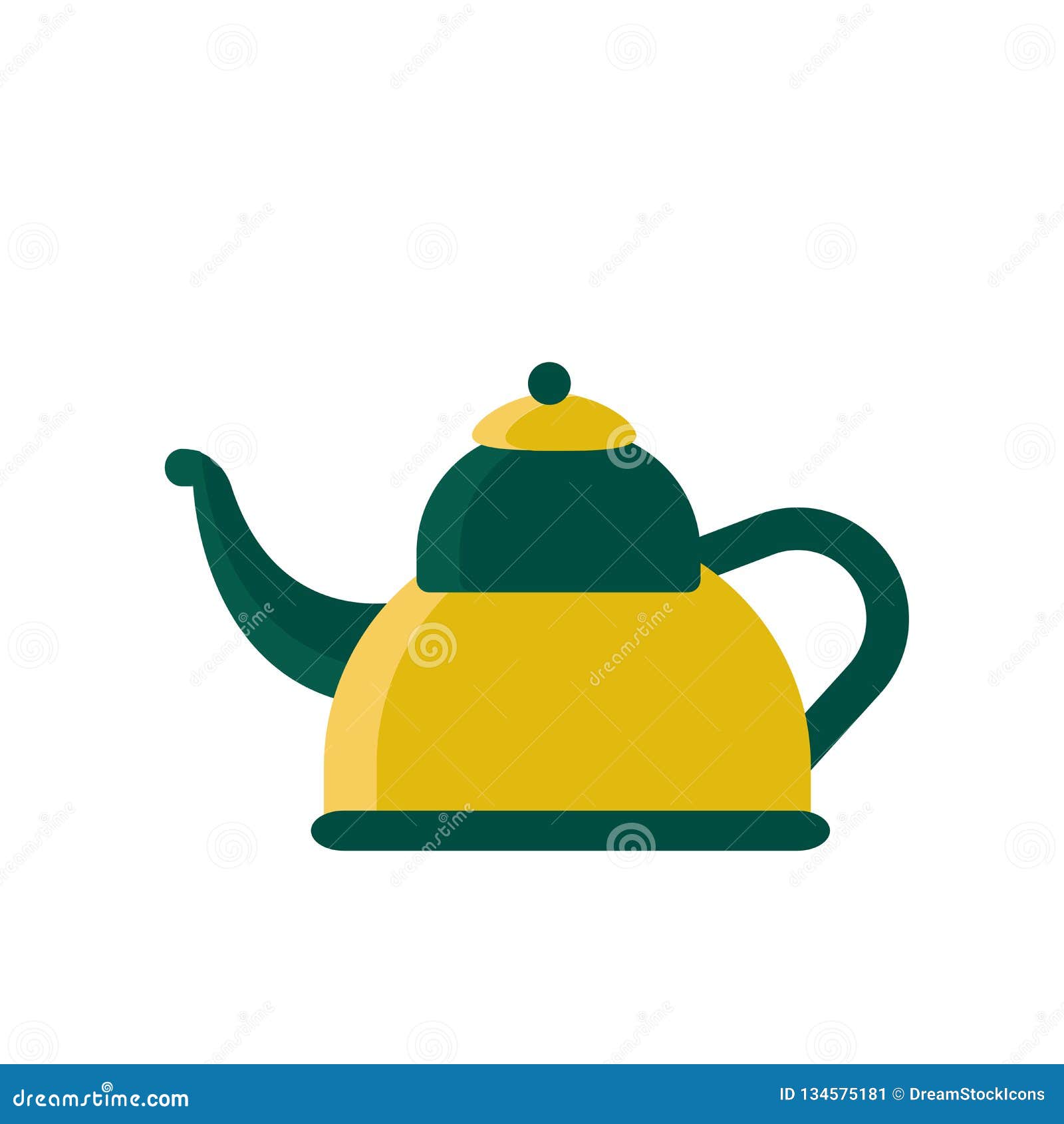 Kettle Icon Vector Sign and Symbol Isolated on White Background, Kettle ...