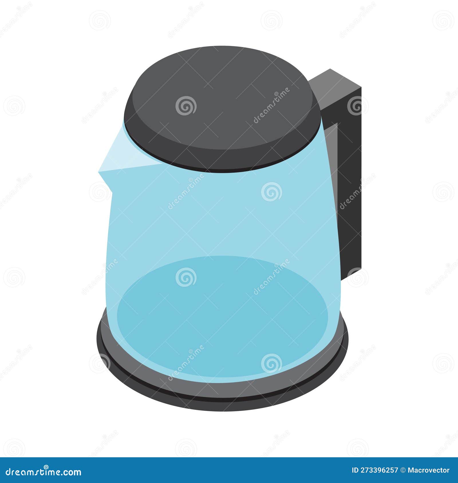 Kettle Isometric Icon stock vector. Illustration of house - 273396257