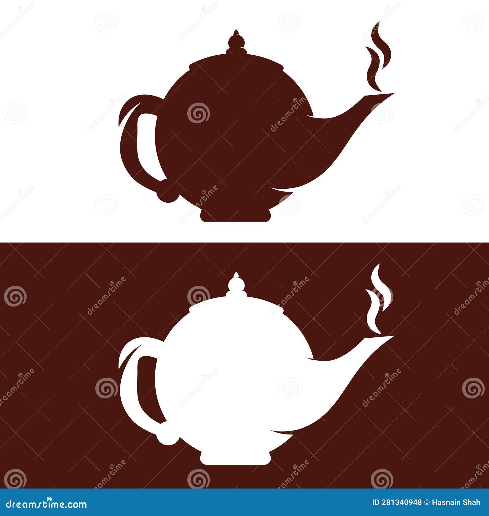 Kettle Logo Concept Design. Stock Illustration - Illustration of vector ...