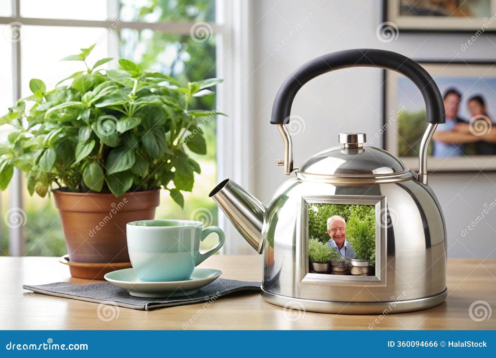 Kettle Plant in Natural Light Stock Illustration - Illustration of ...