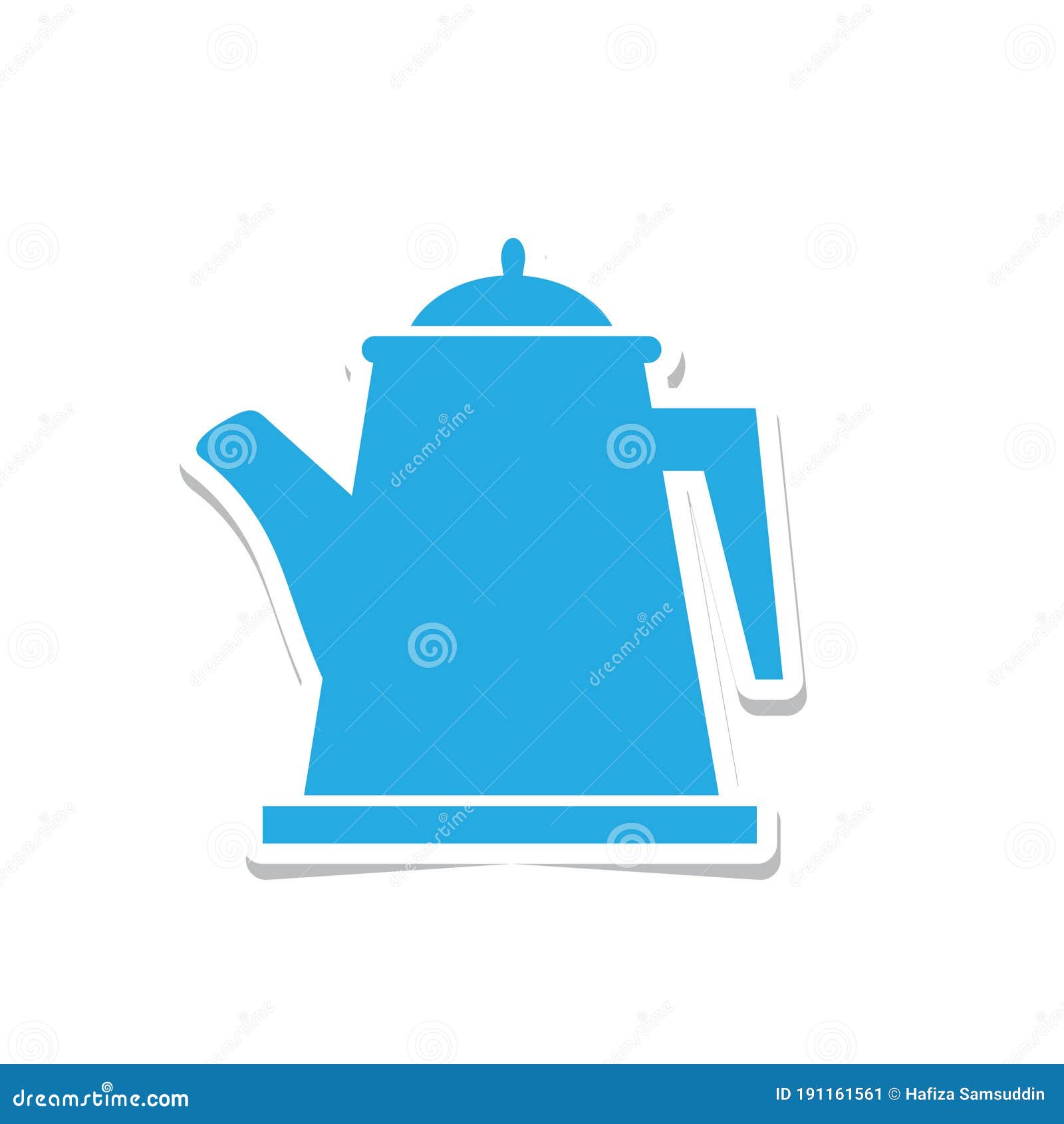 Kettle Sticker. Vector Illustration Decorative Design Stock Vector ...