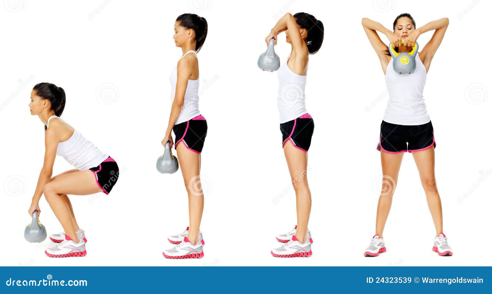 Kettlebell Dumbell Exercise Royalty-Free Stock Image | CartoonDealer ...