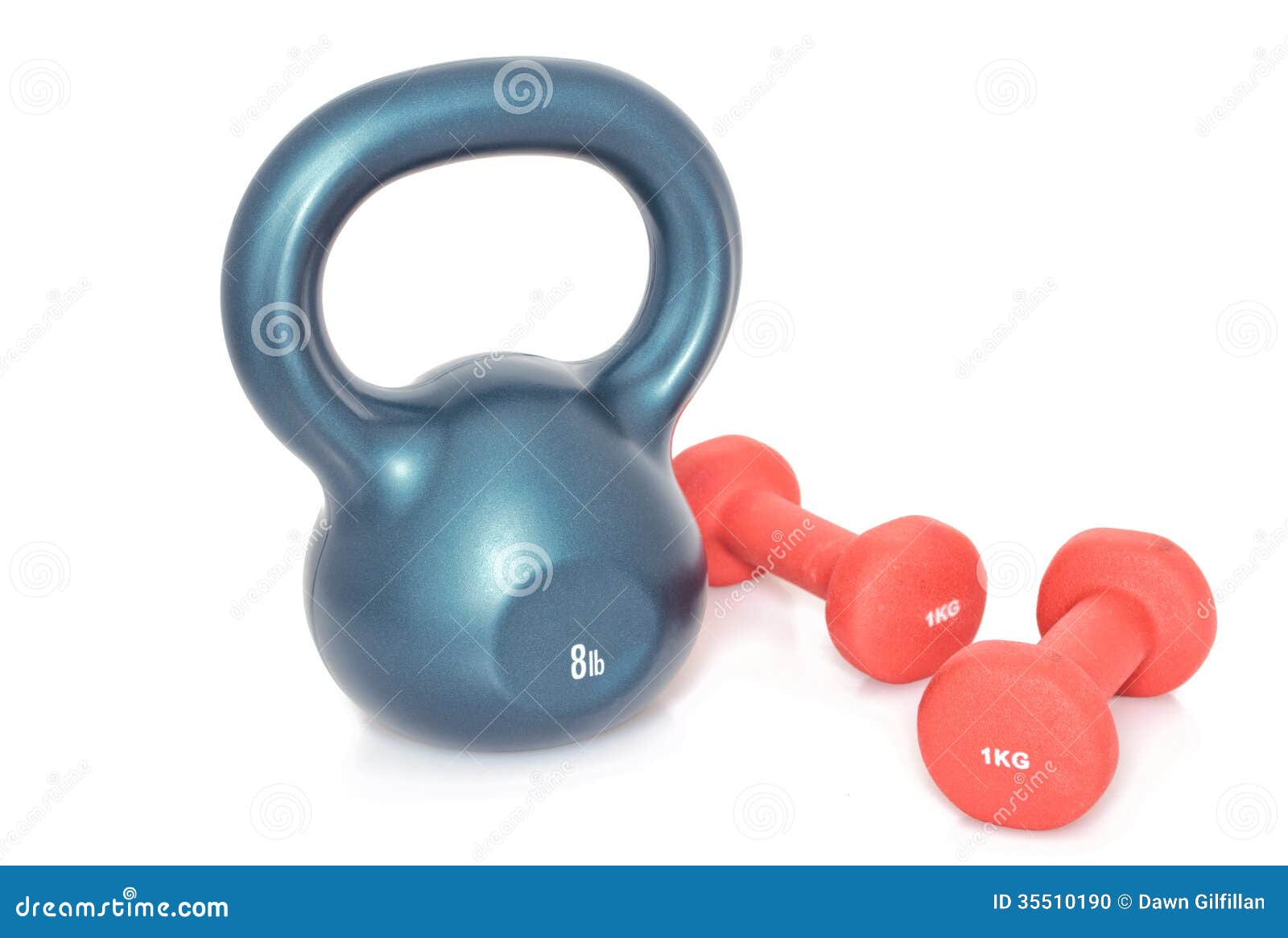 Kettlebell and dumbells stock photo. Image of fitness - 35510190