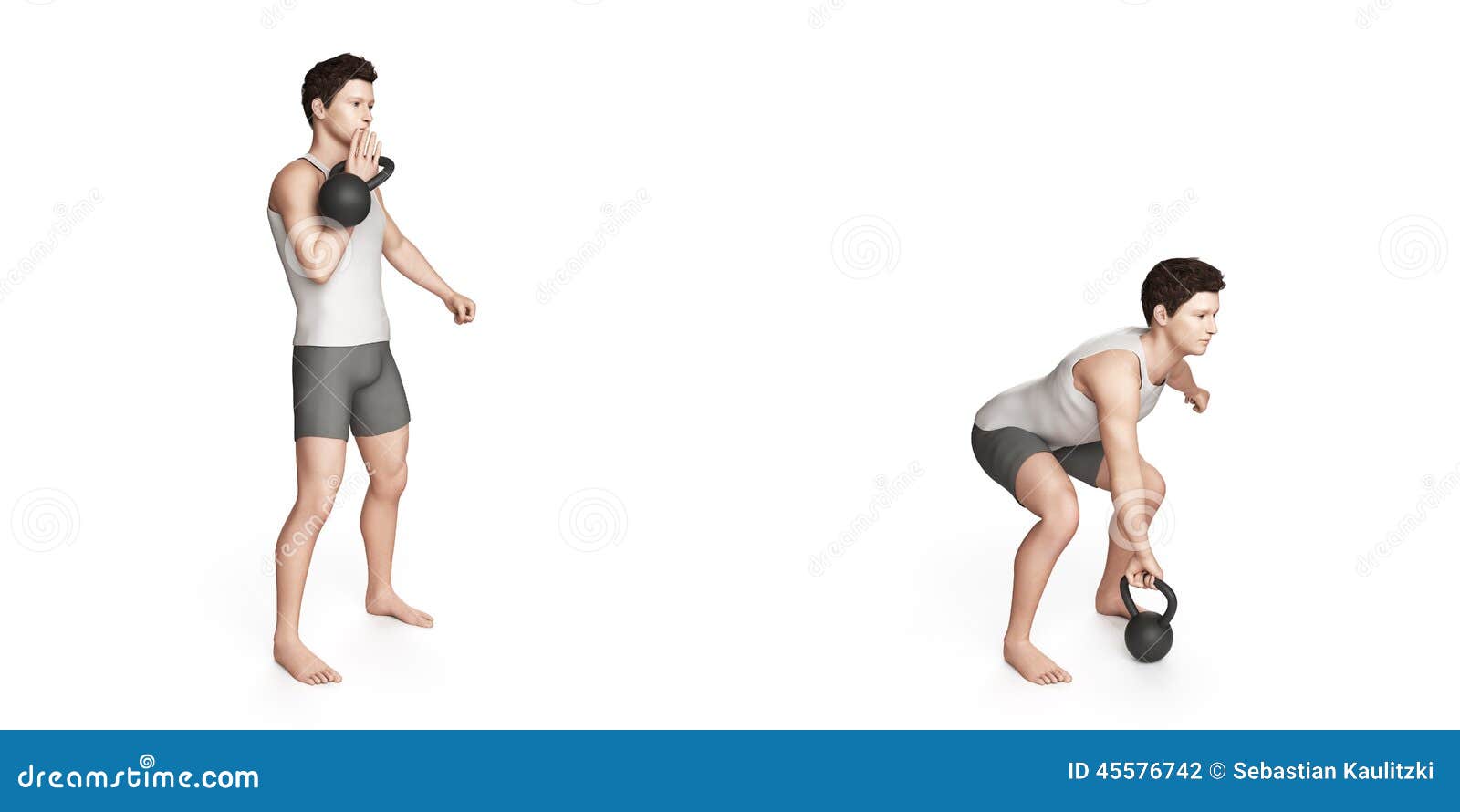 A One Handed Weight Muscle Training Dumbell With Green Handle Shaft And ...