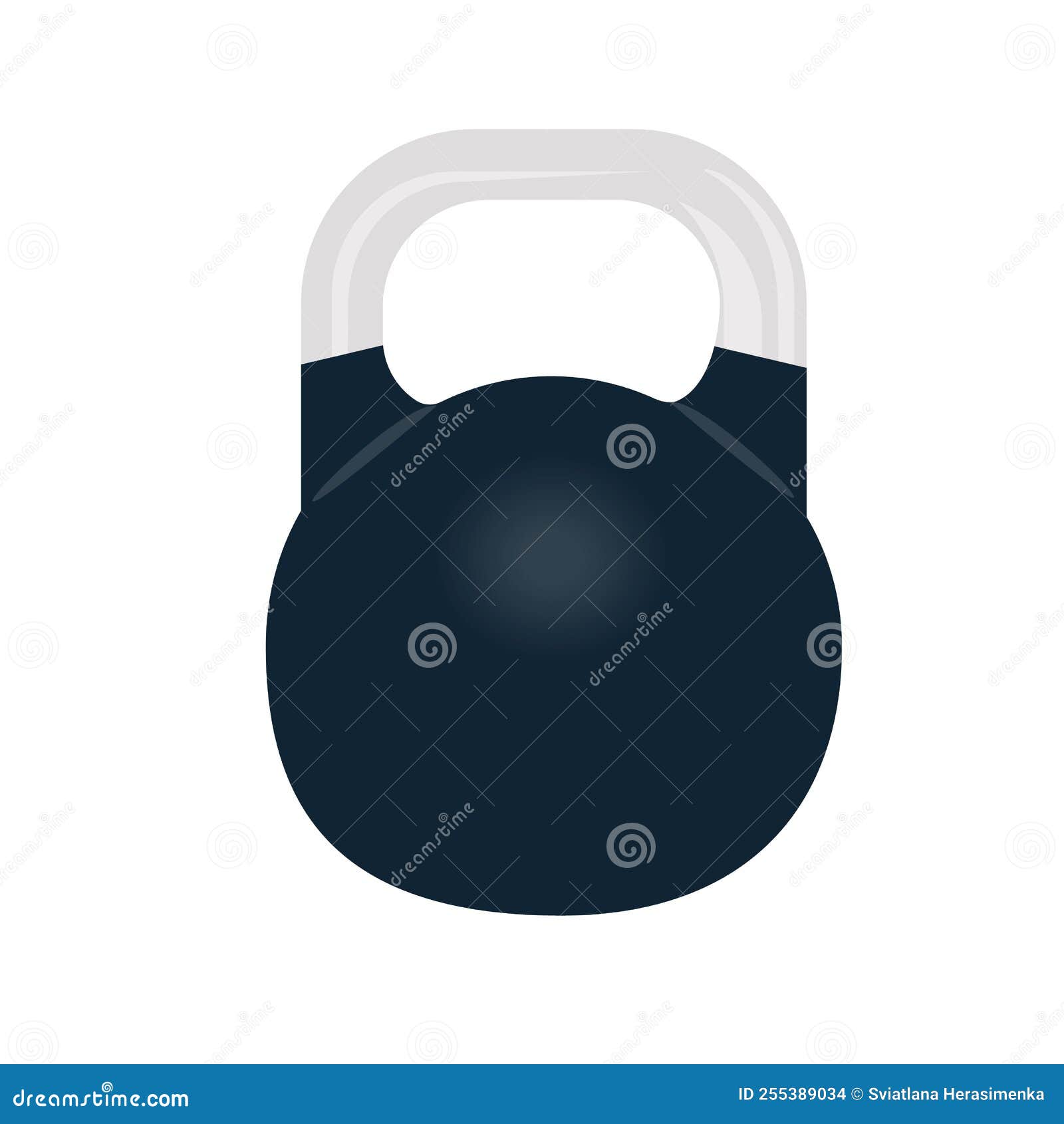 Kettlebell Icon Black Dumbbell. Gym Symbol. Vector Illustration Stock ...