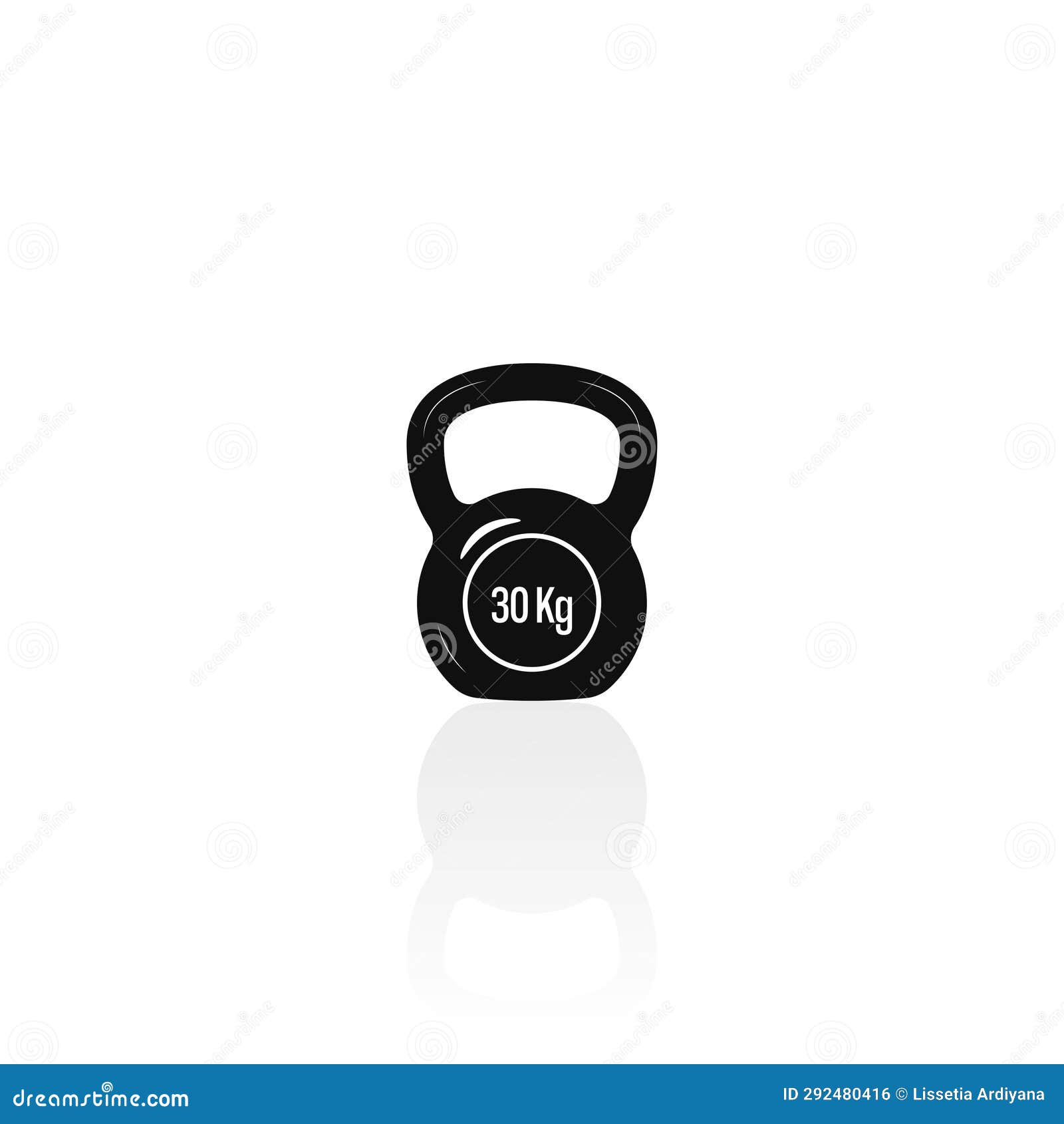 Kettlebell Icon Isolated Vector Graphics Stock Vector - Illustration of ...