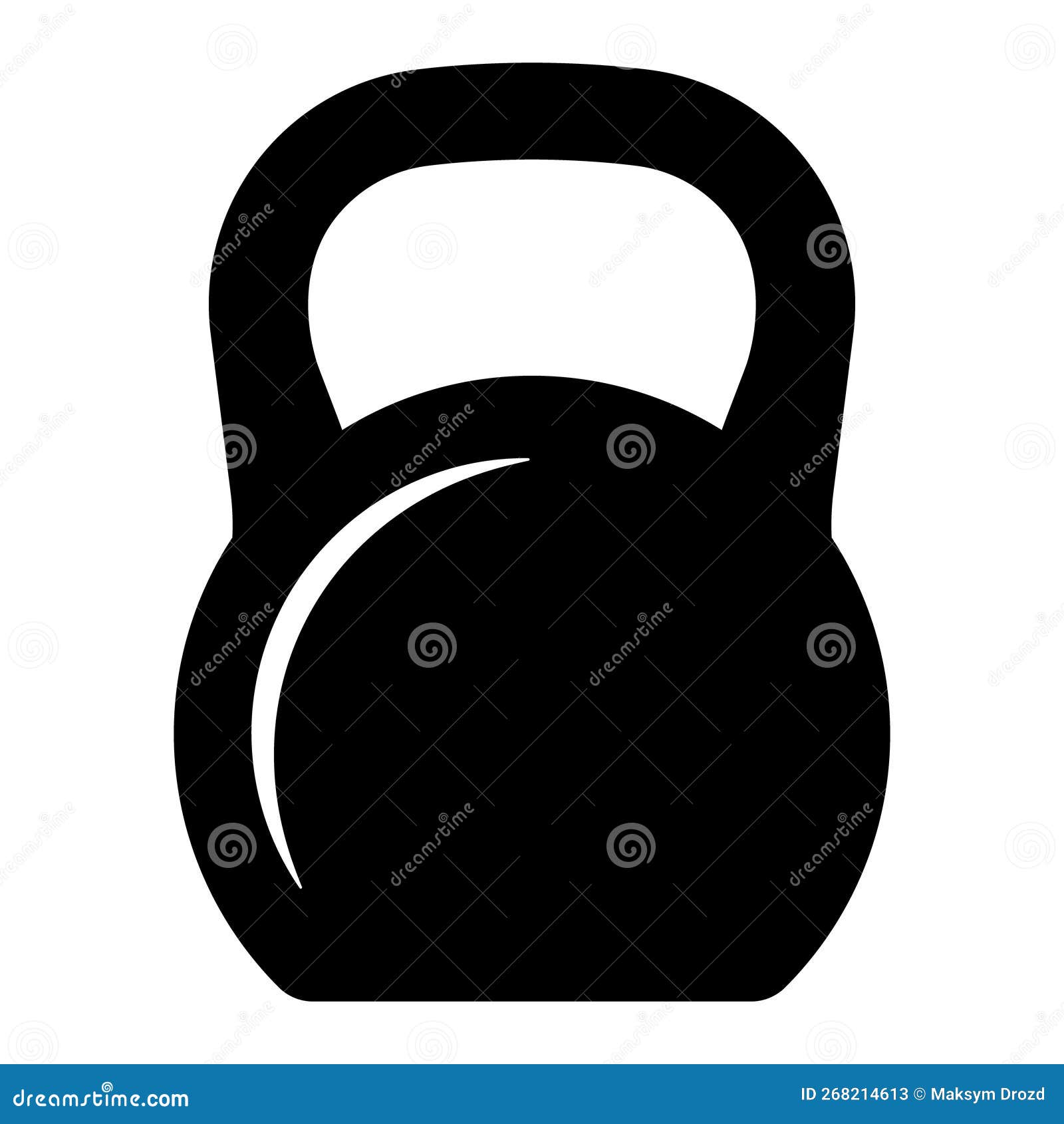 Kettlebell Icon. Weight Icon, Training Equipment Flat Vector Icon for ...