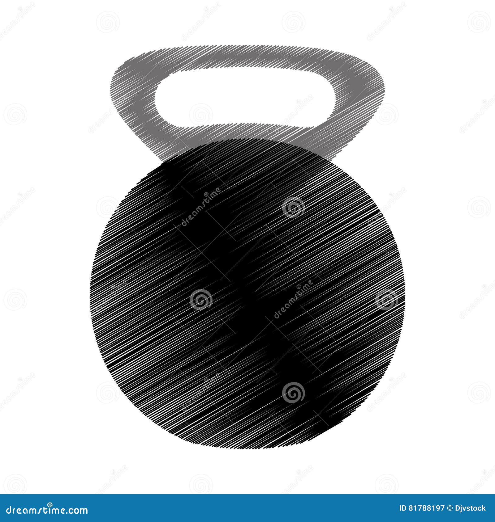 Kettlebell Weight Icon Image Stock Vector - Illustration of equipment ...