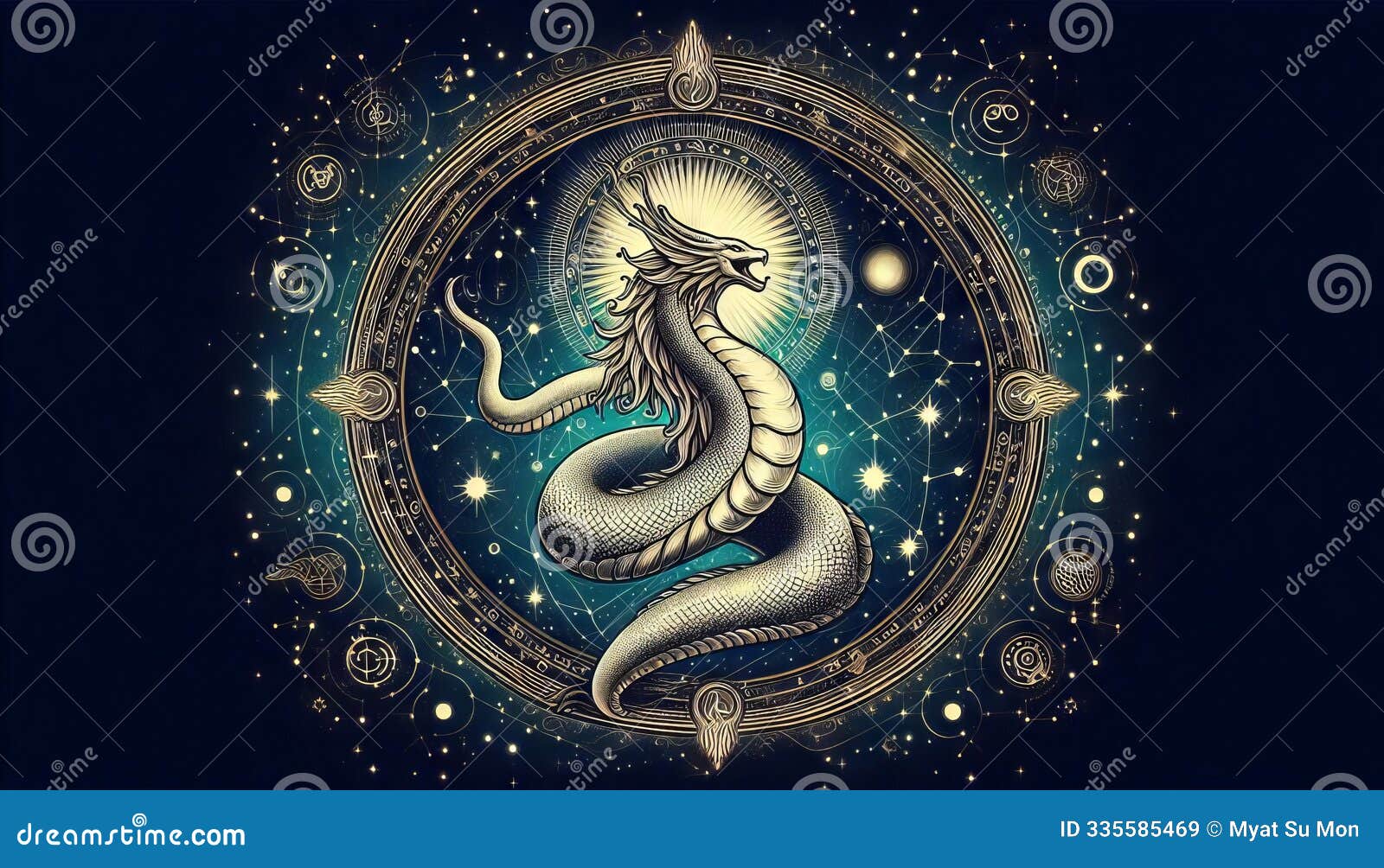 Ketu in Jyotish Numerology: Mystical Visual Representation of Astrology ...