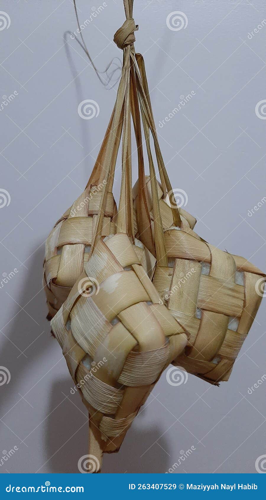 Ketupat or Diamond Rice is a Typical Dish during Eid in Indonesia Stock ...