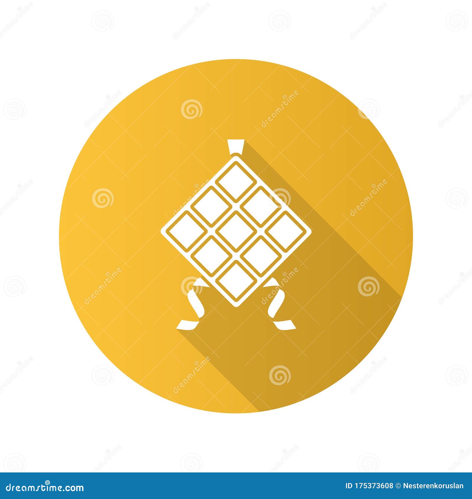 Ketupat Flat Design Long Shadow Glyph Icon Stock Vector - Illustration ... Ketupat Flat Design Long Shadow Glyph Icon Stock Vector - Illustration ...