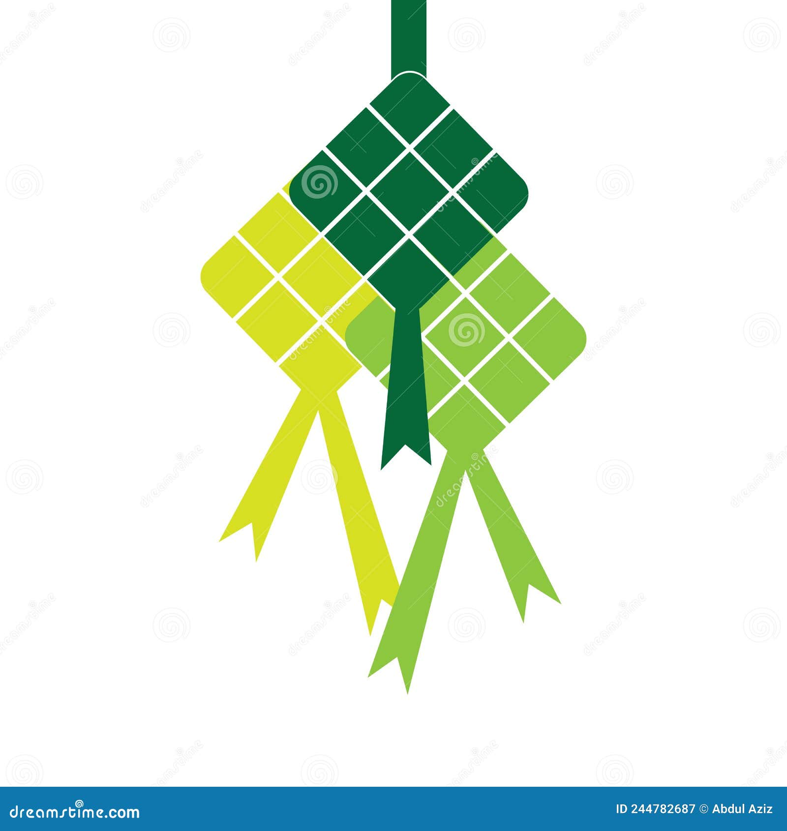 Ketupat Icon Template Vector Stock Vector - Illustration of moslem ...