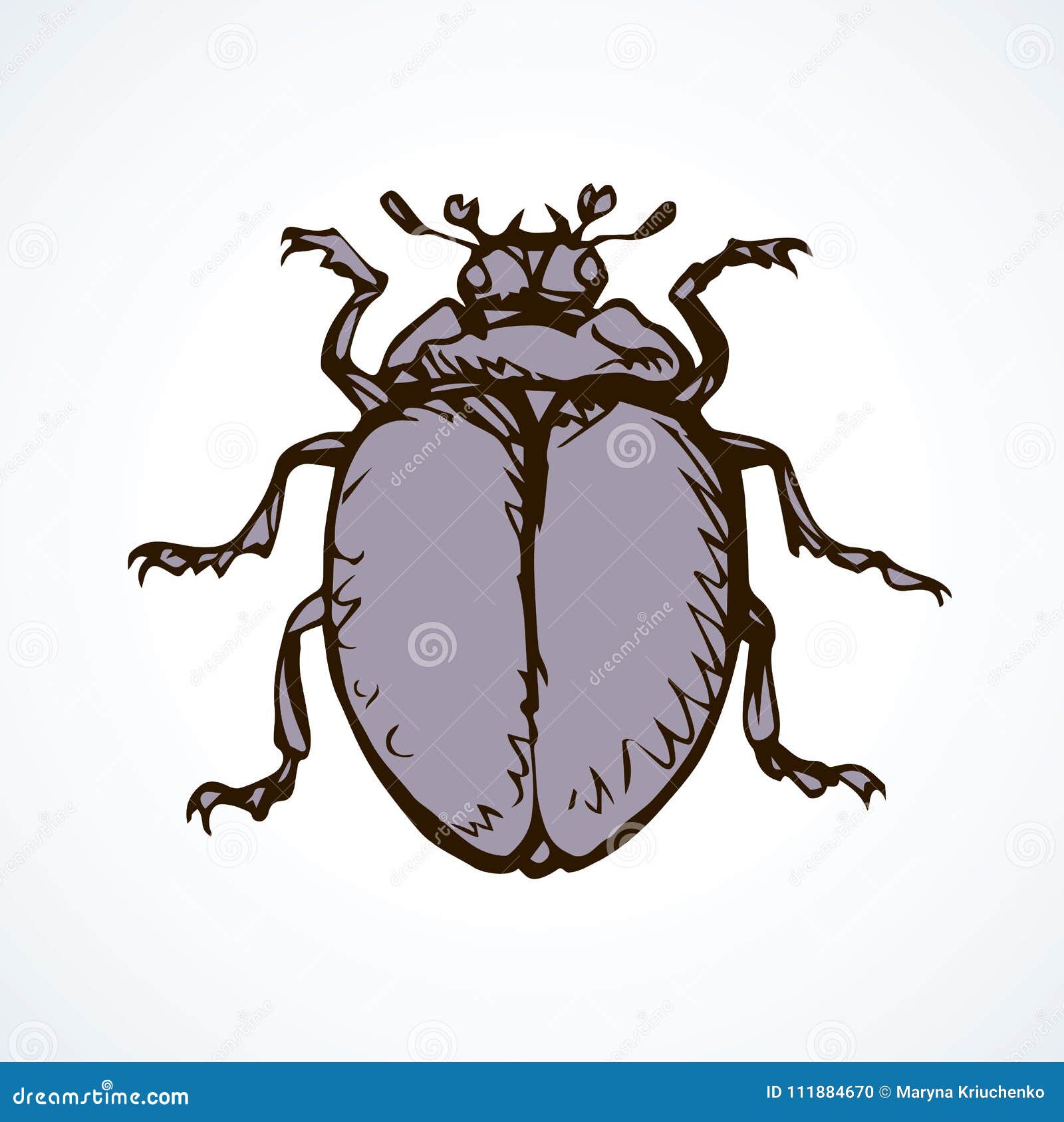 Kever Vector tekening vector illustratie. Illustration of illustratie ...