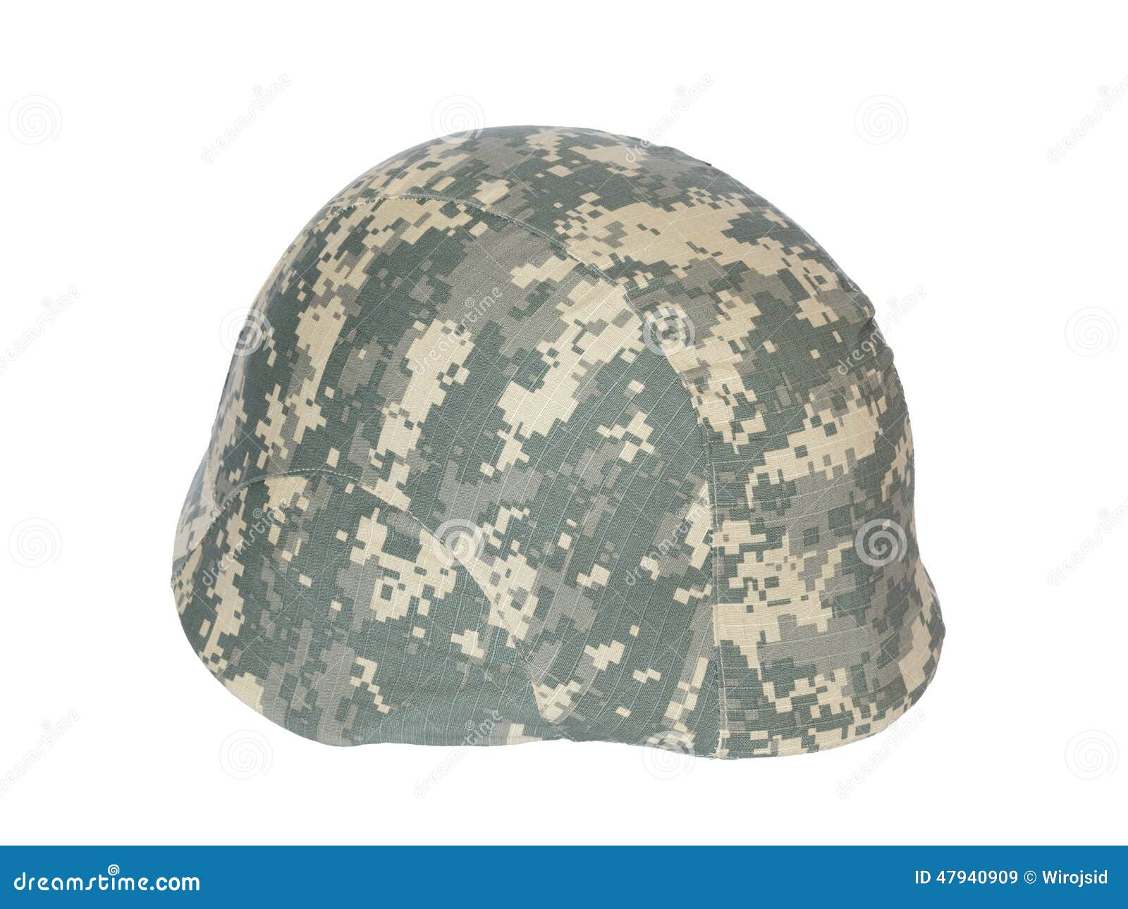 Kevlar Helmet Acu Camouflage Isolated Stock Image - Image of camo ...