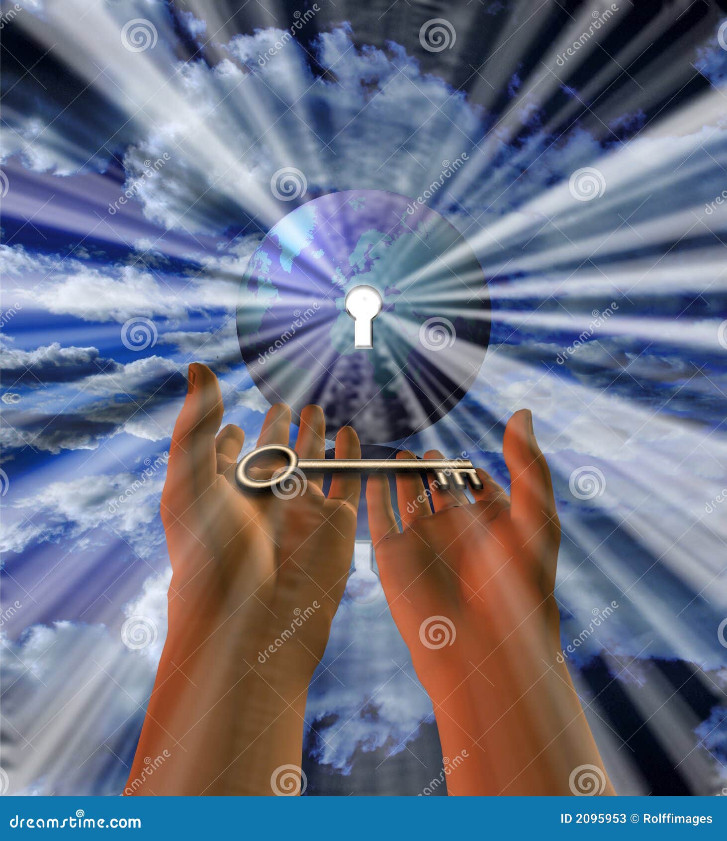 It is key stock illustration. Illustration of technological - 2095953