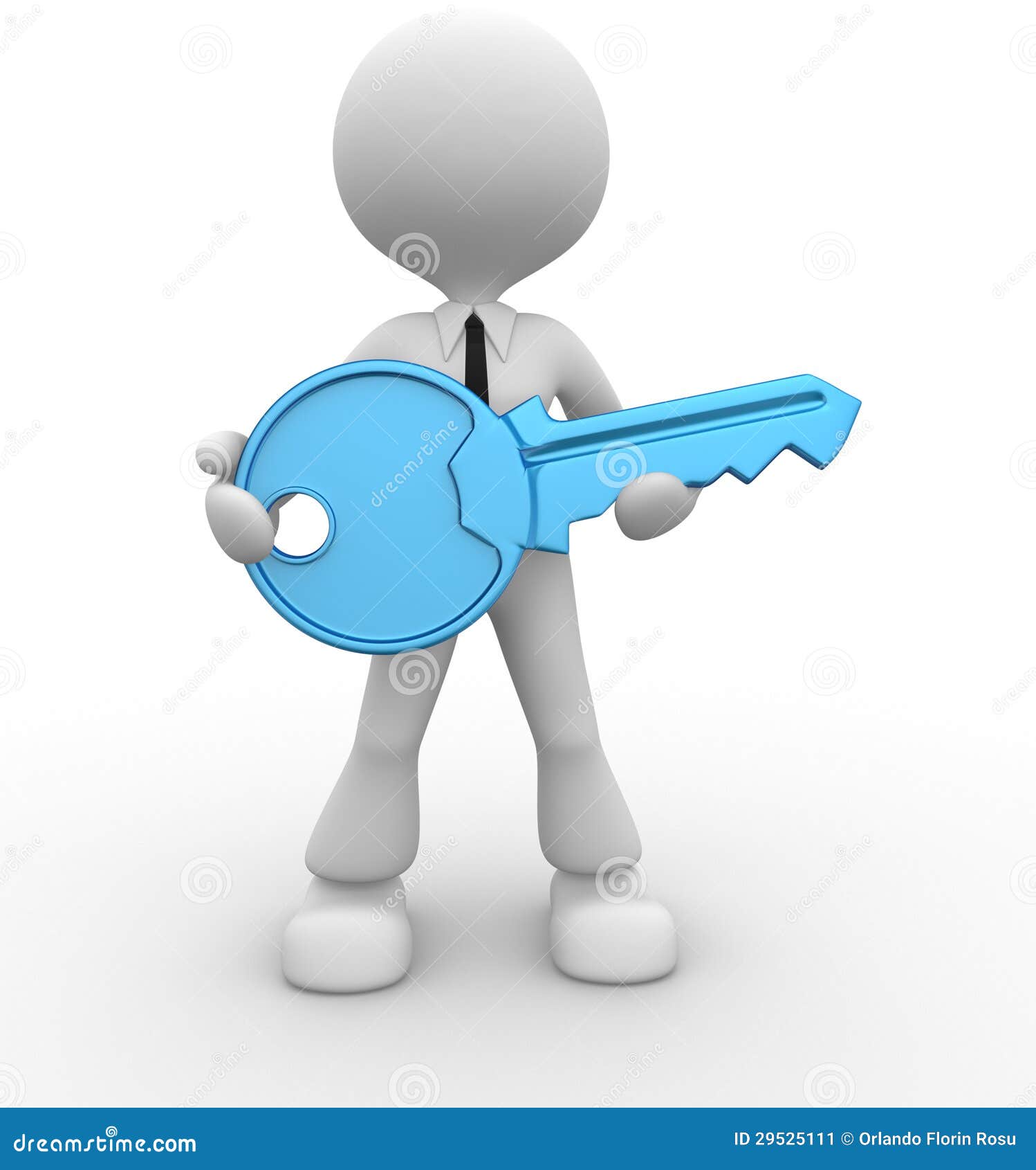 Key stock illustration. Illustration of lock, person - 29525111