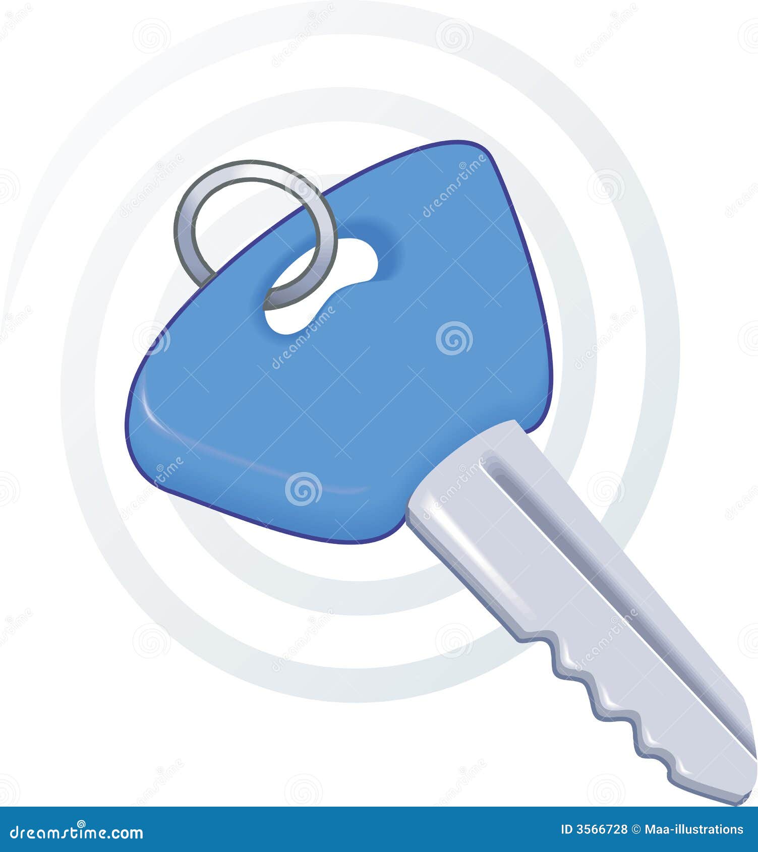 Key stock vector. Illustration of vector, motorcycle, white - 3566728