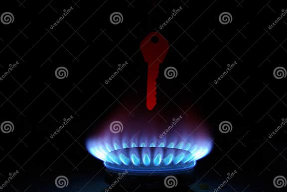 Key above gas stock image. Image of blue, energy, blaze - 3314449