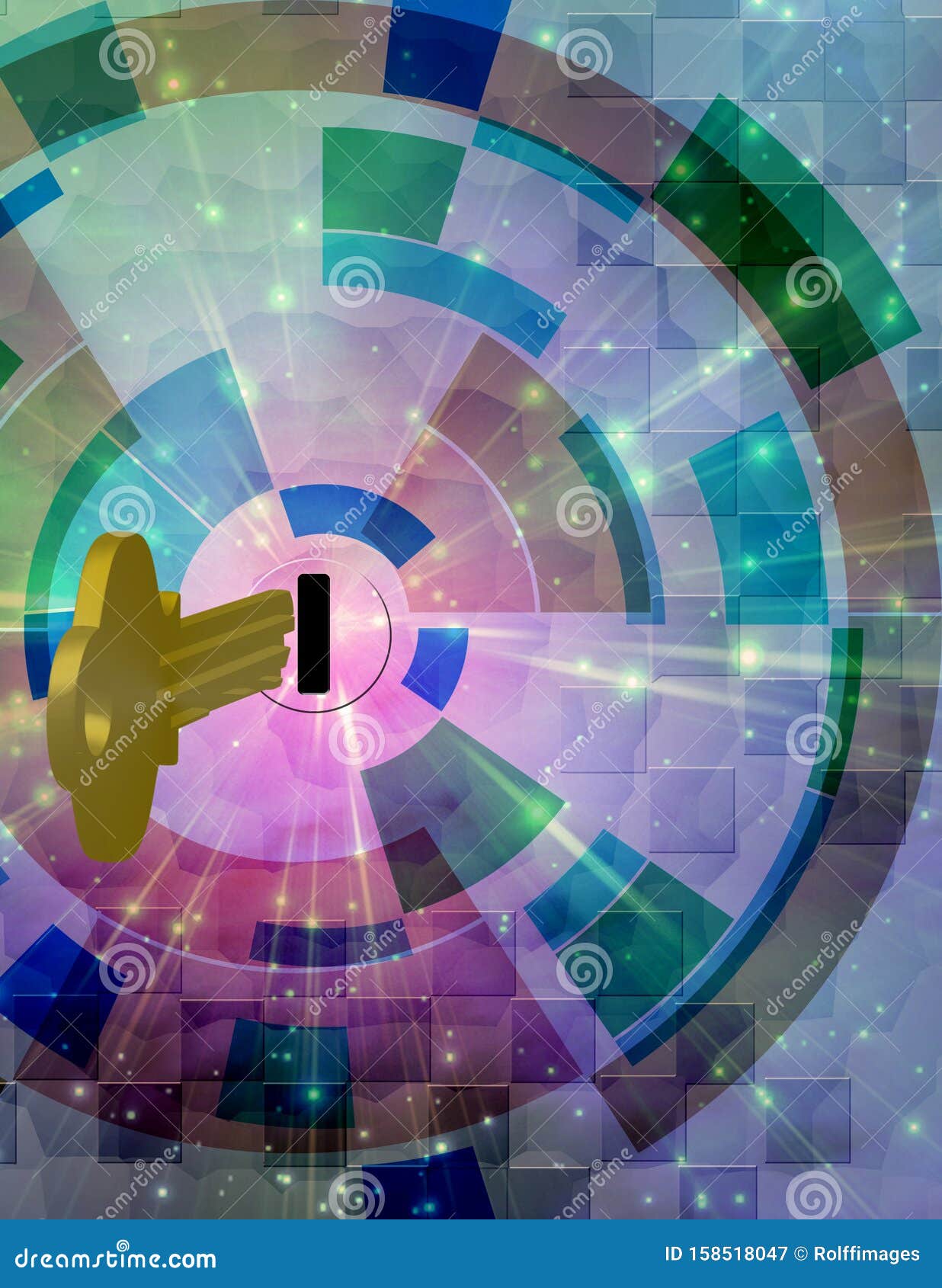 Key and Abstract stock illustration. Illustration of future - 158518047